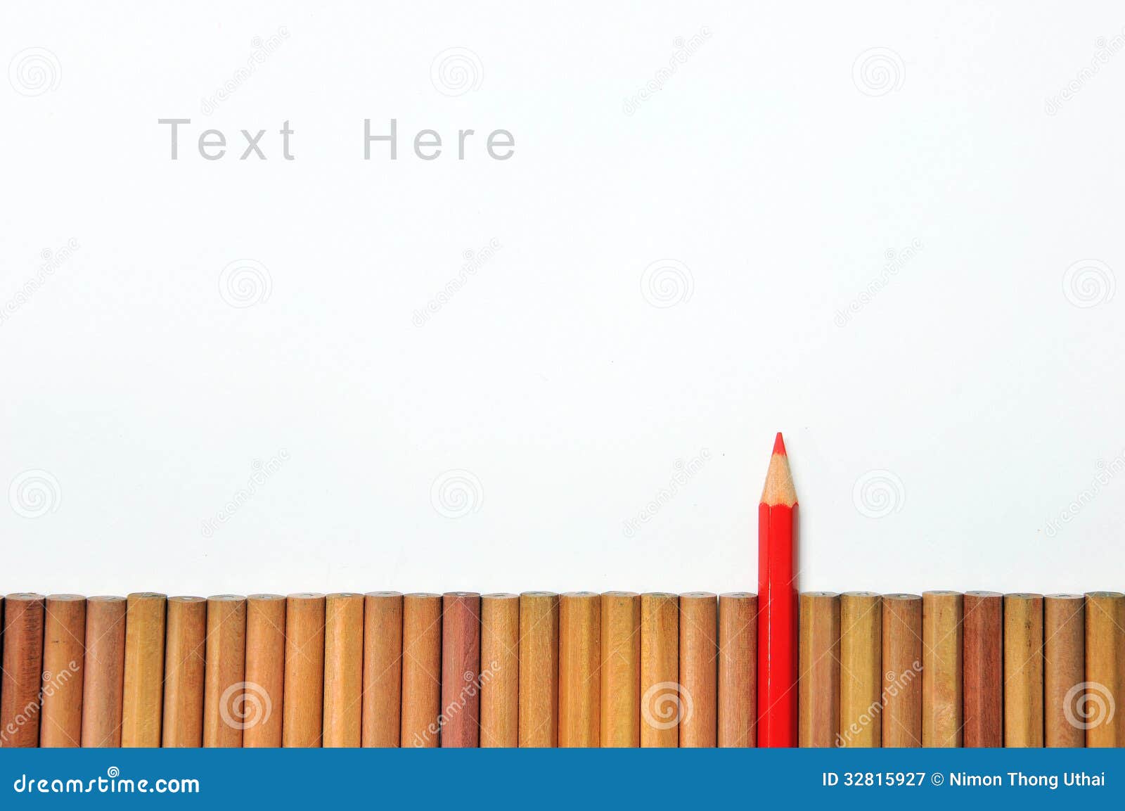 One red color pencil stock image. Image of simple, selective - 32815927