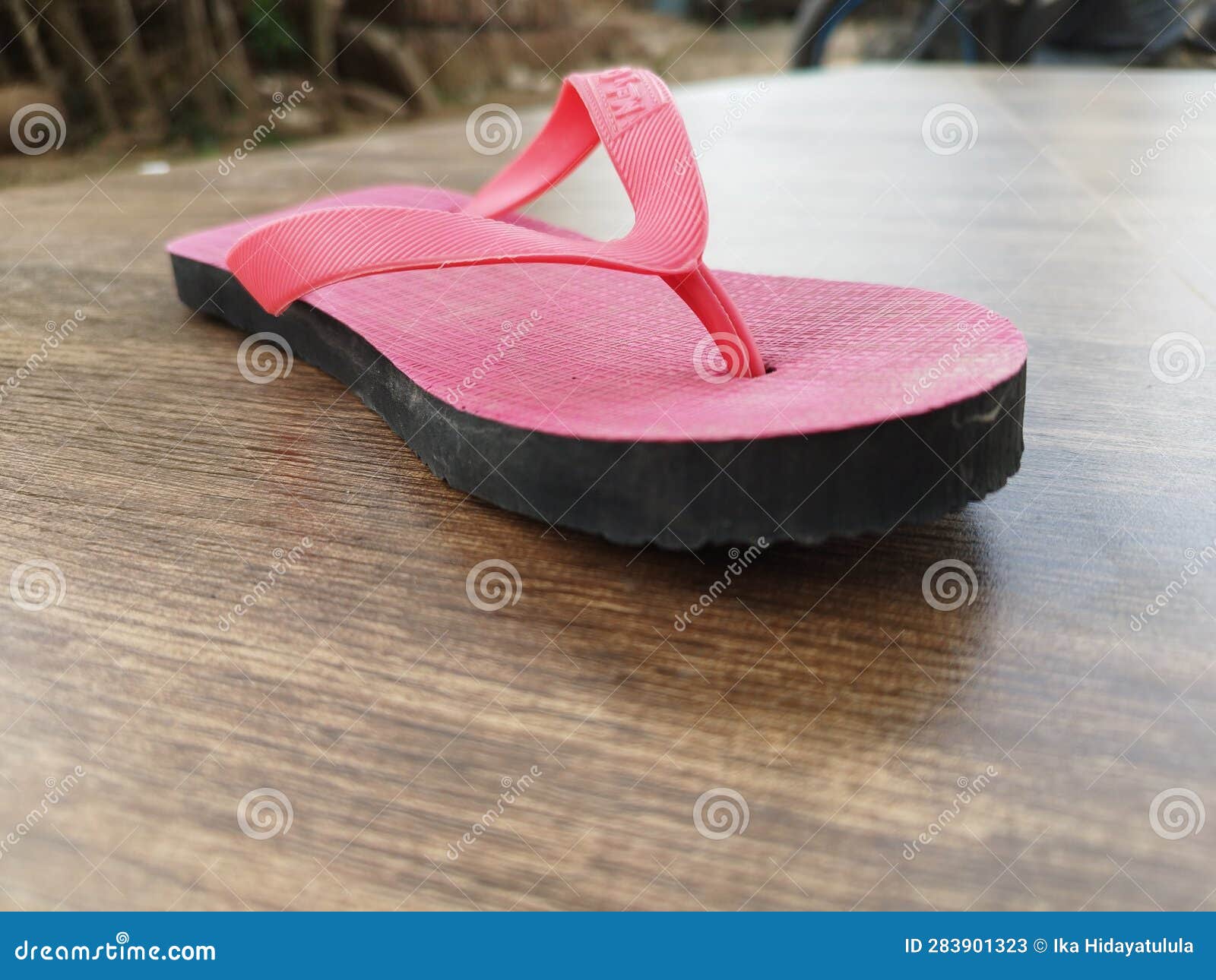 One red flip-flop stock image. Image of magenta, pink - 283901323