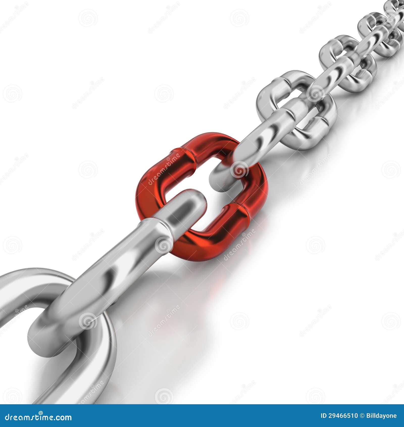 Chrome Chain With A Cooper Link Royalty-Free Stock Image ...