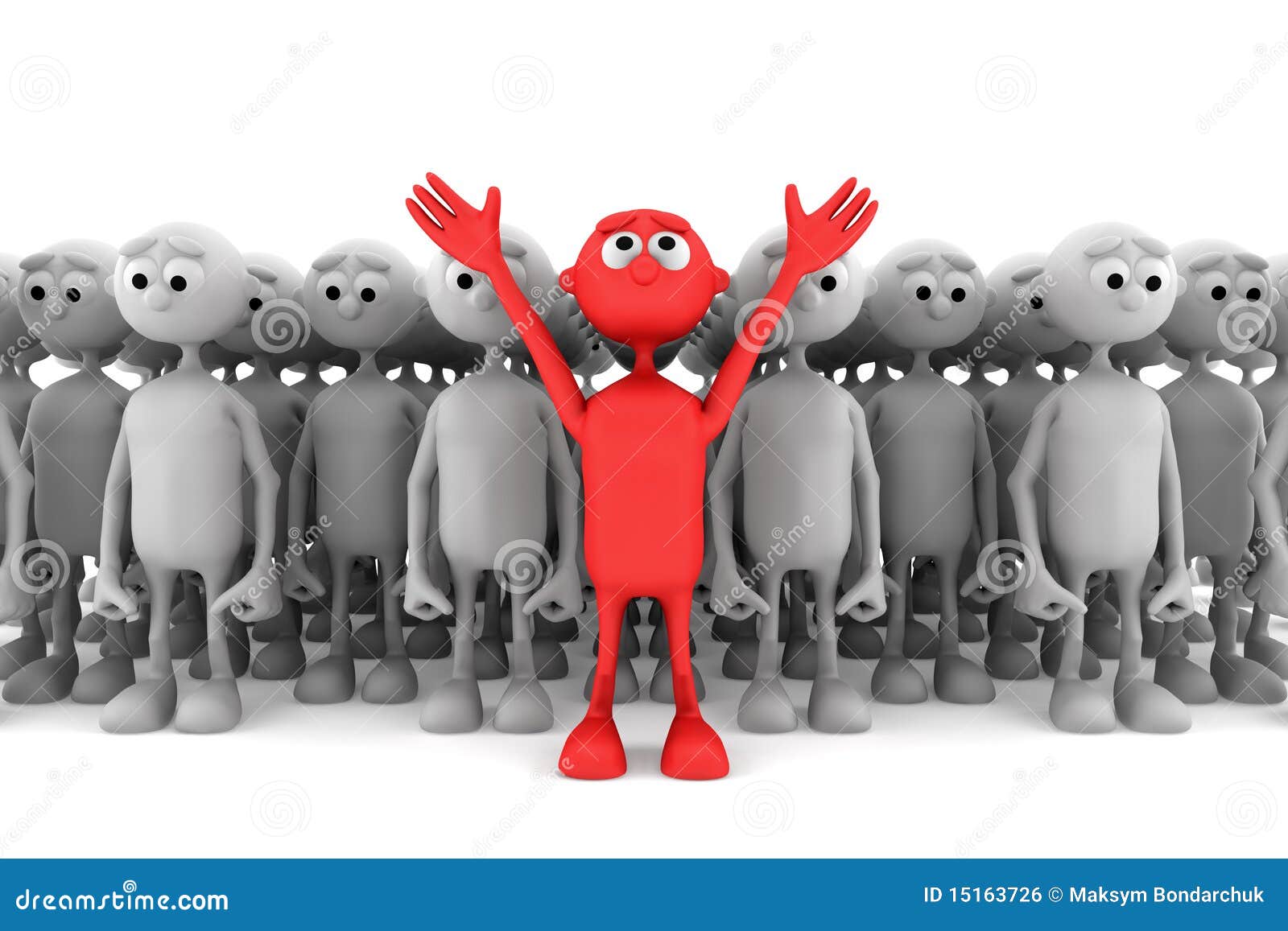 One Red Man Stand Out from the Crowd Stock Illustration - Illustration ... One Red Man Stand Out from the Crowd Stock Illustration - Illustration ...