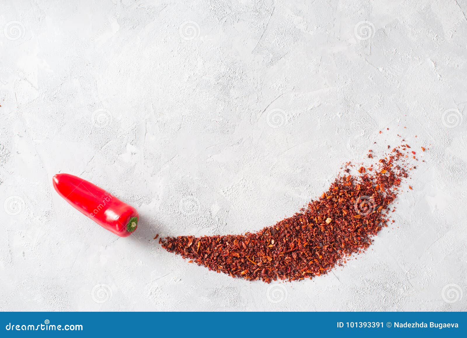 One Red Mini Pepper Like A Rocket Over Grey Background Royalty-Free ...