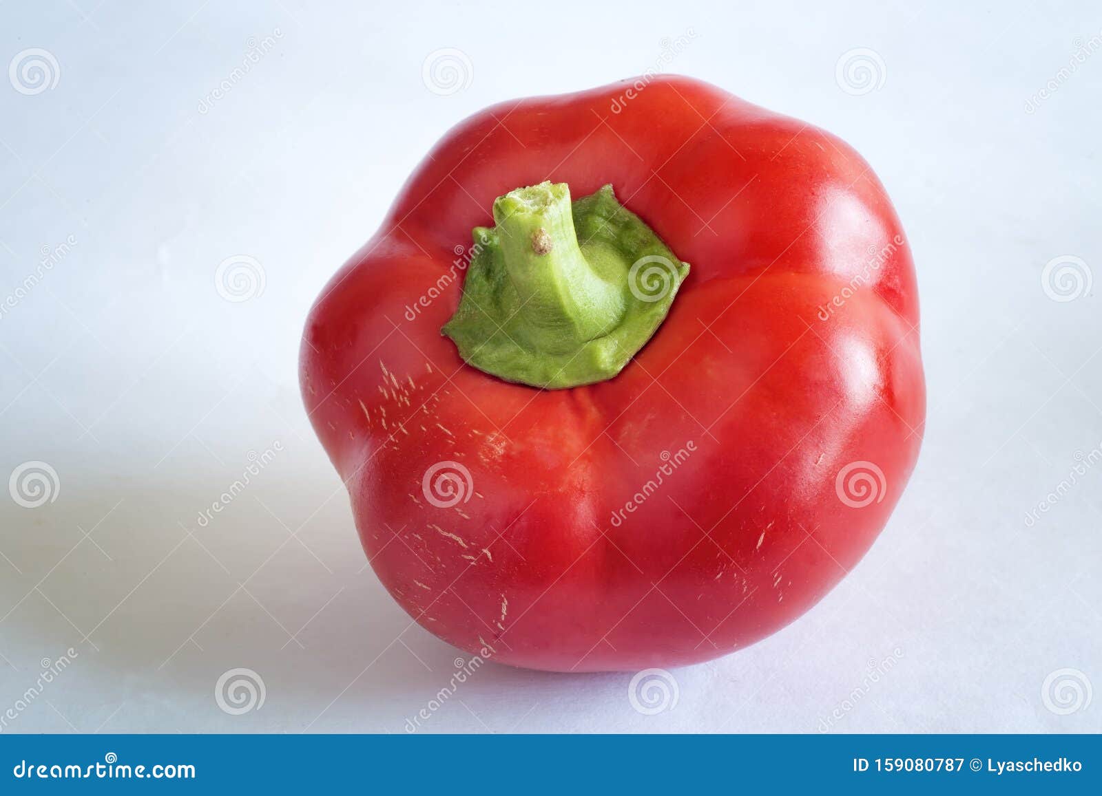 One Red Pepper on a Light Background Stock Image - Image of people ...