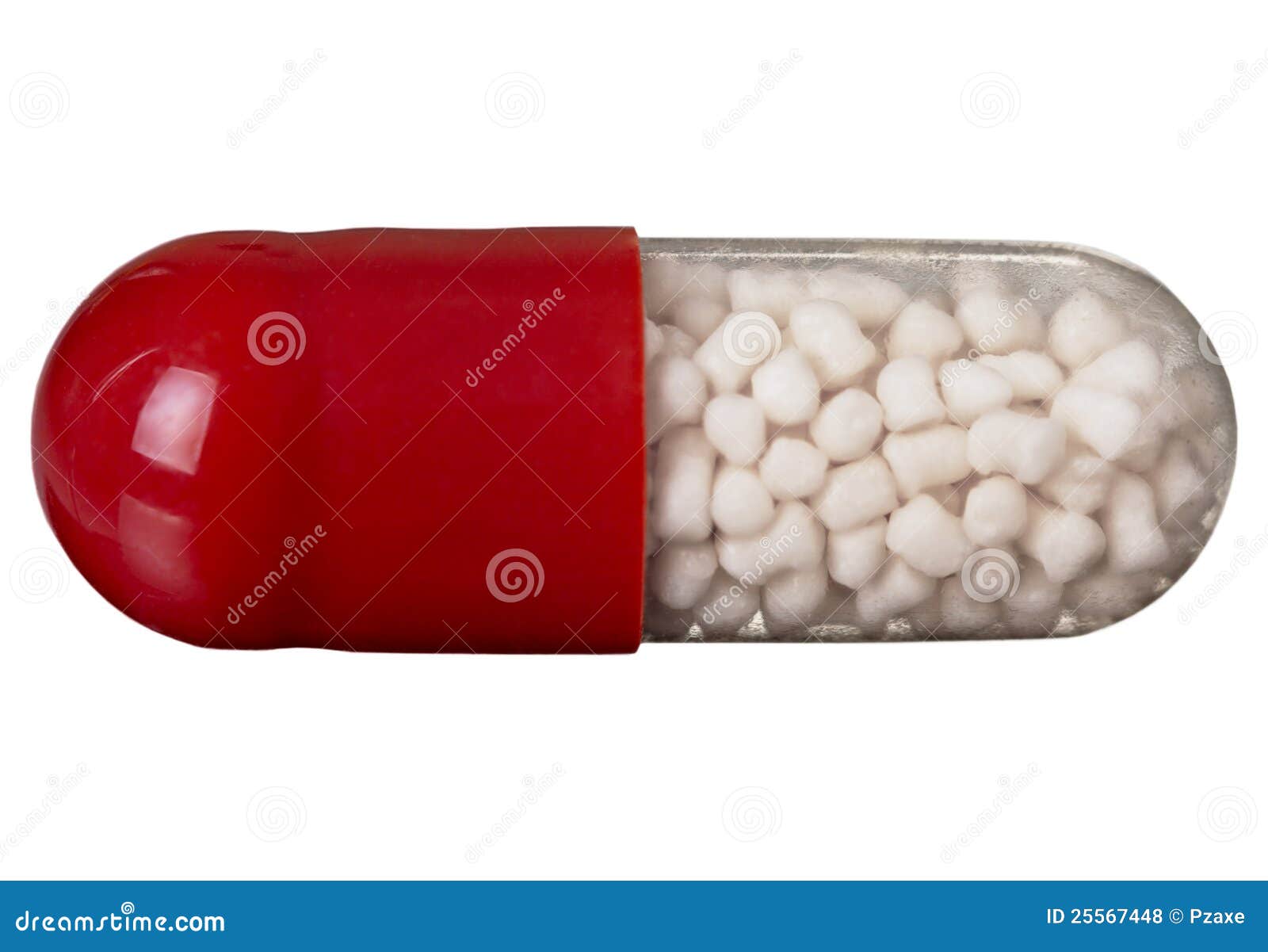 One Red Pill Isolated on White Stock Photo - Image of narcotic, closeup ...