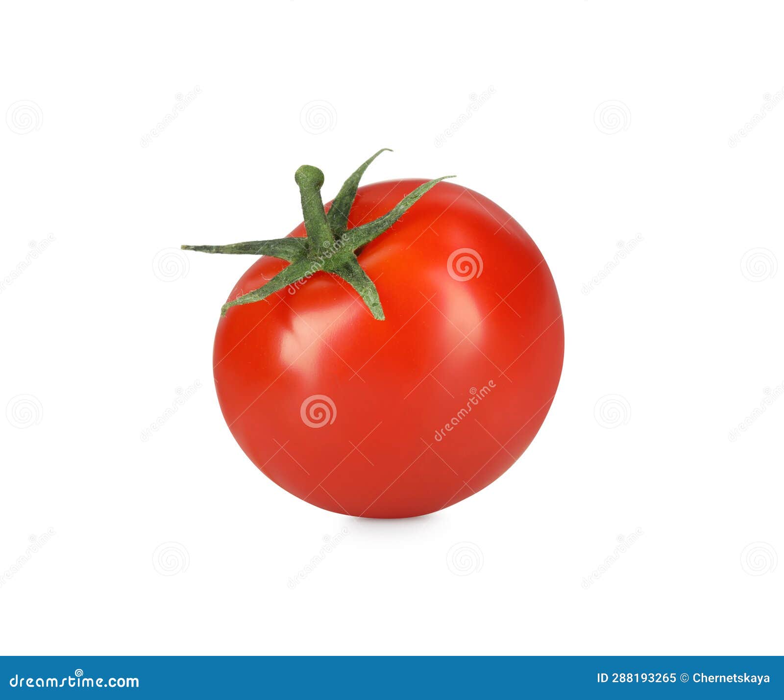 One Red Ripe Cherry Tomato Isolated on White Stock Image - Image of ...