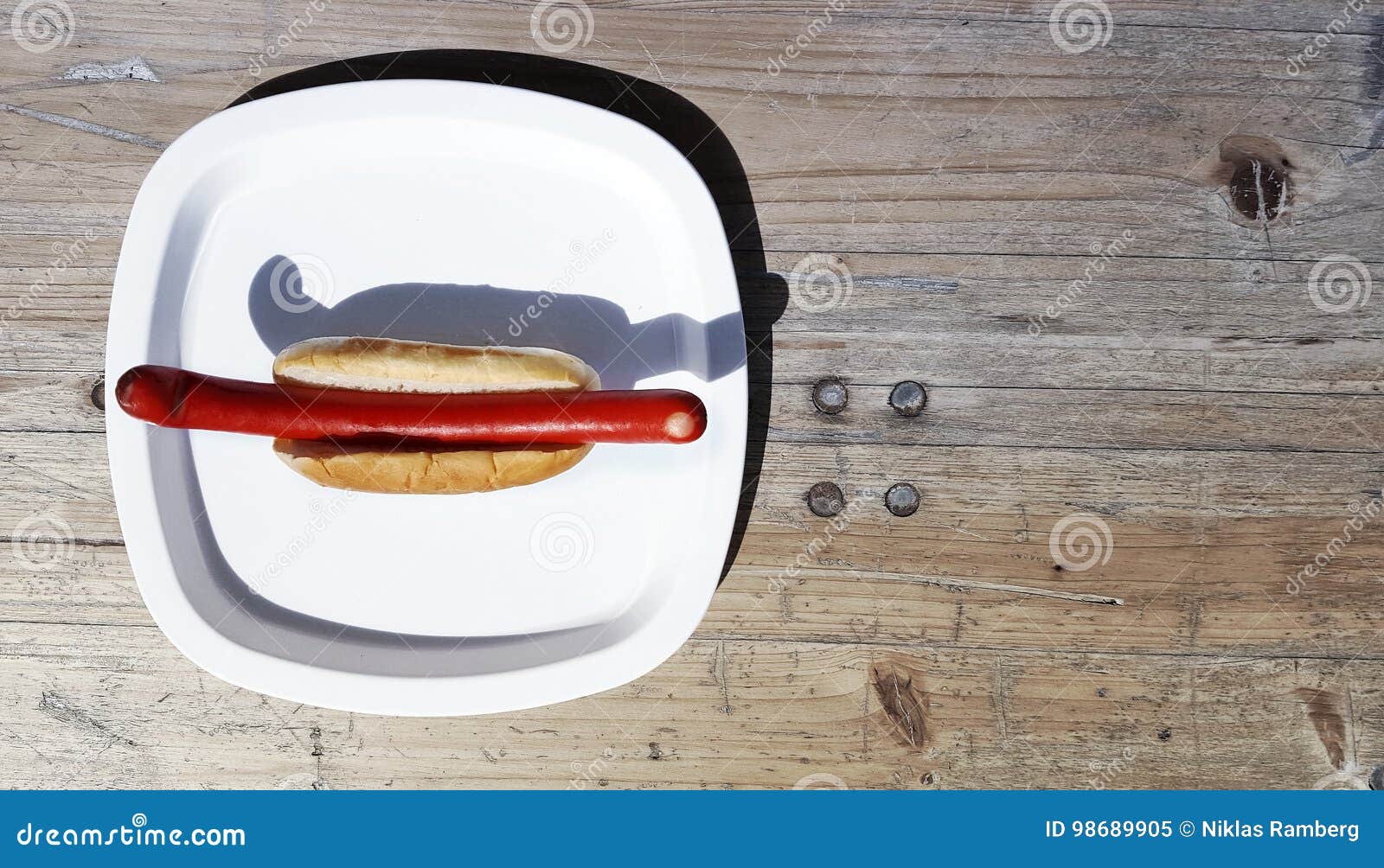 One Red Sausage stock image. Image of polse, denmark - 98689905