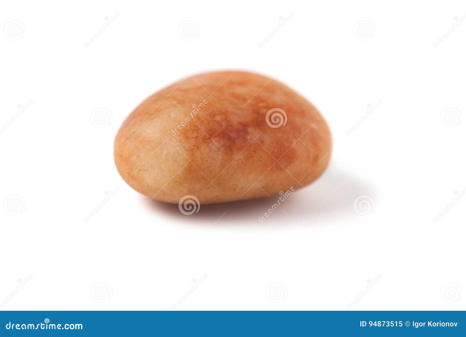 One Red Stone Isolated on White Background Stock Image - Image of ...