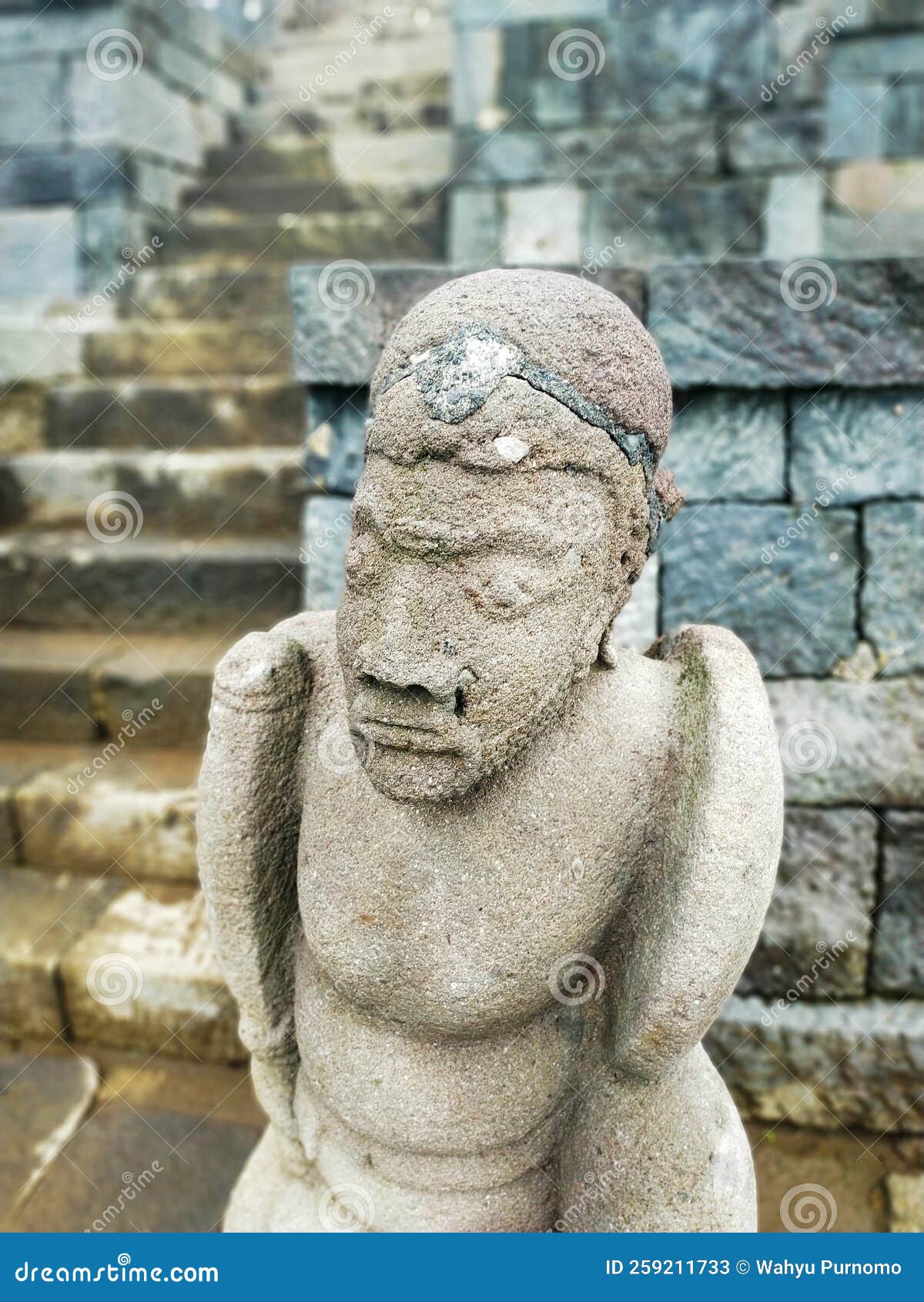 One of the Relief Statues in the Cetho Temple Stock Image - Image of ...