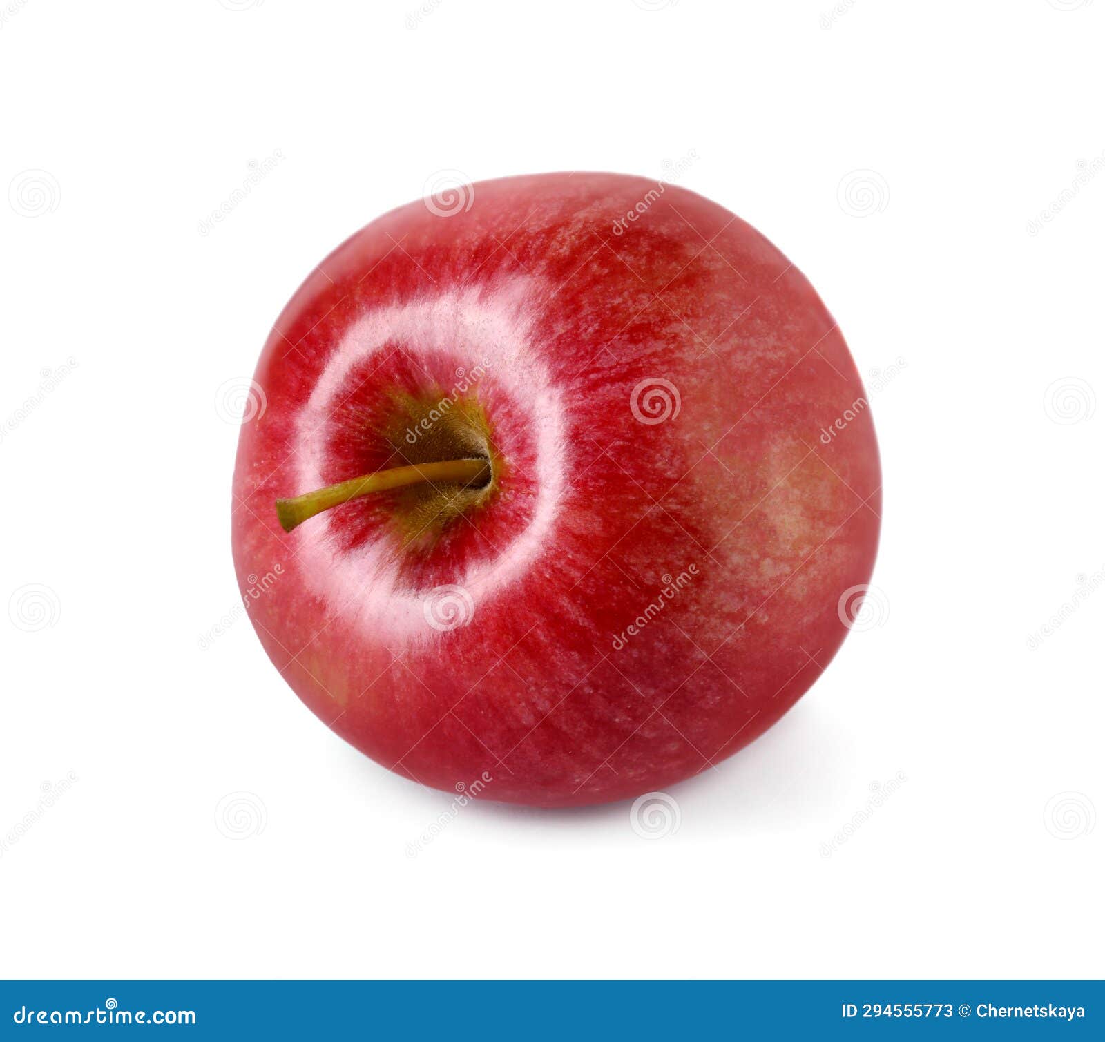 One Ripe Red Apple Isolated on White Stock Image - Image of antioxidant ...