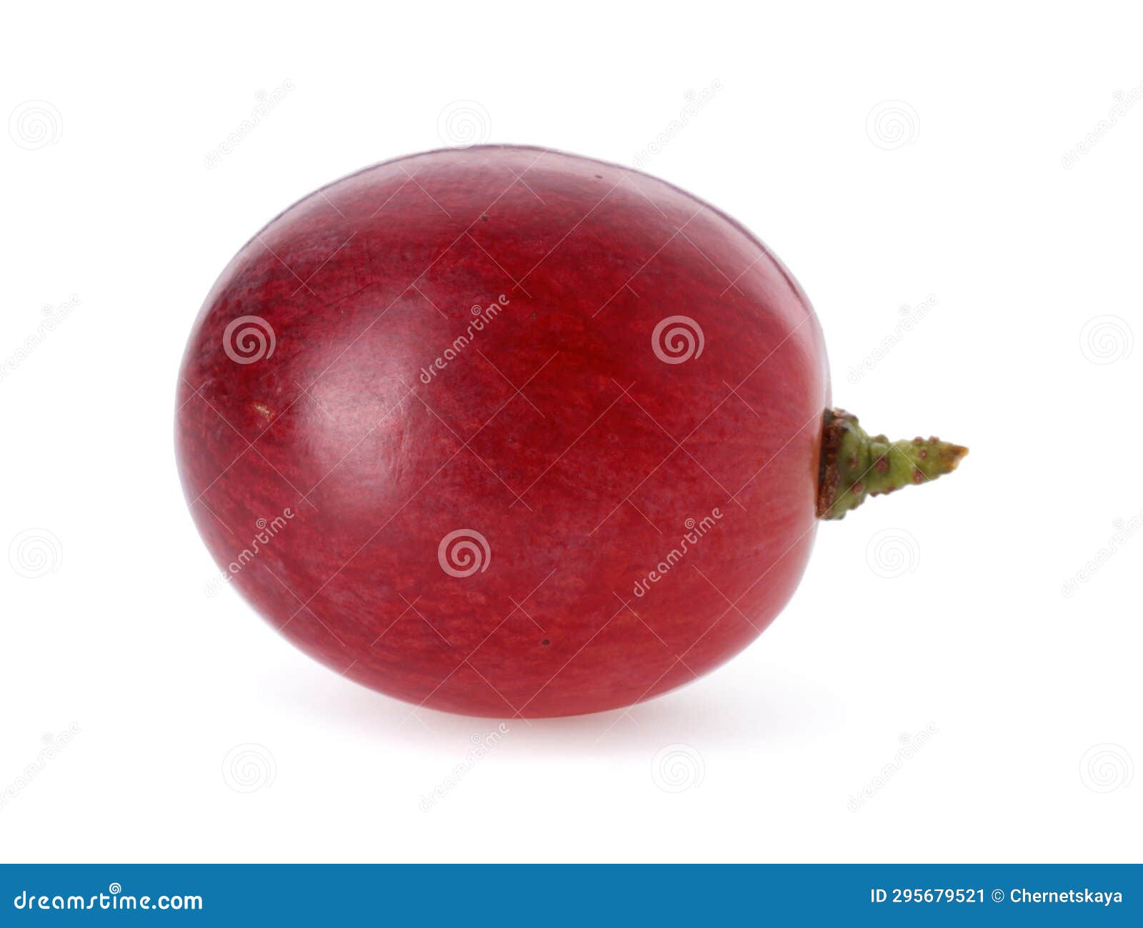 One Ripe Red Grape Isolated on White Stock Image - Image of juicy, ripe ...
