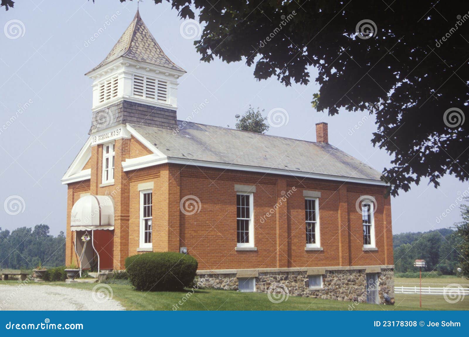 One room schoolhouse stock photo. Image of states, awning - 23178308
