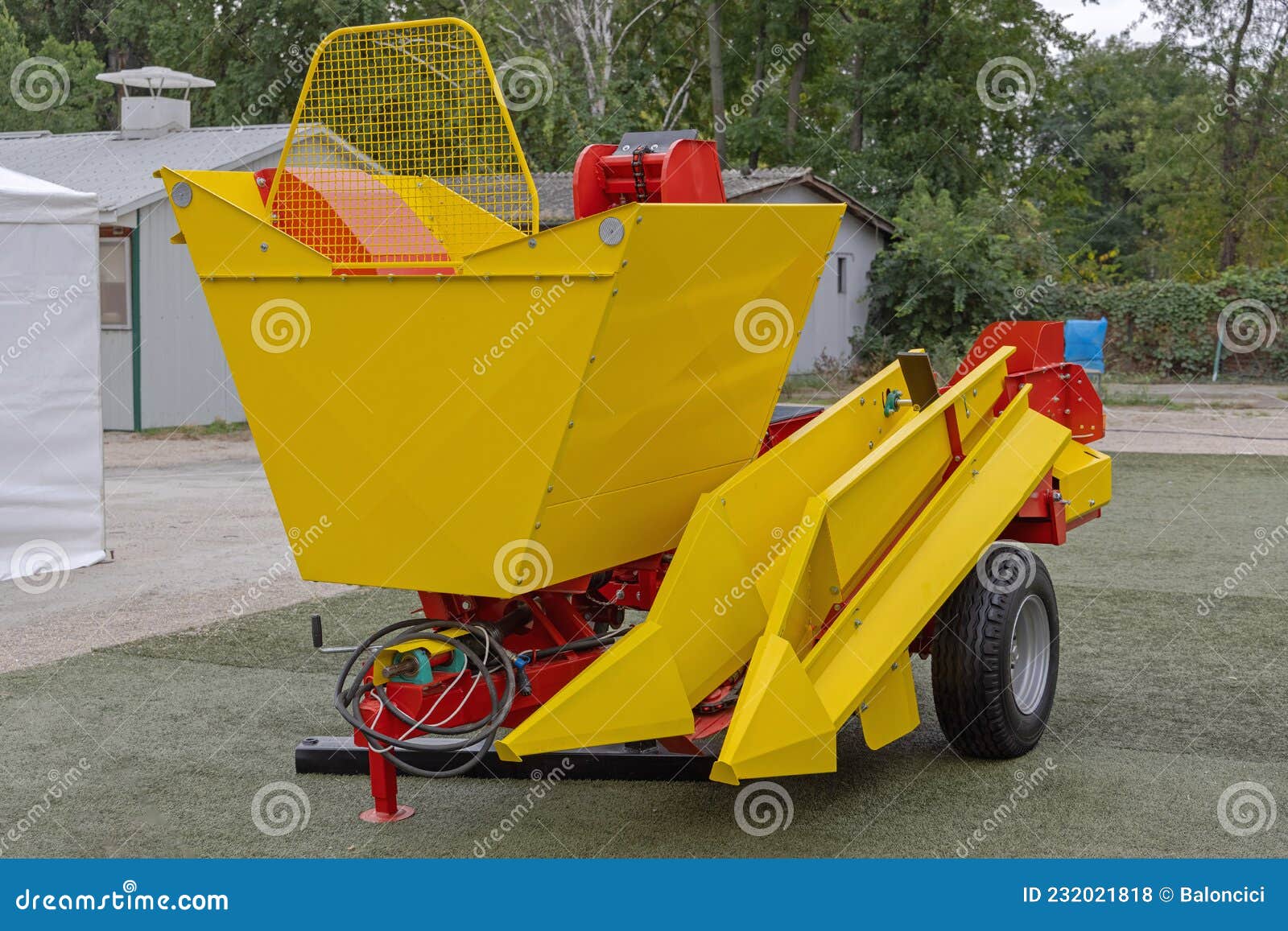 One Row Corn Picker stock photo. Image of single, industry - 232021818