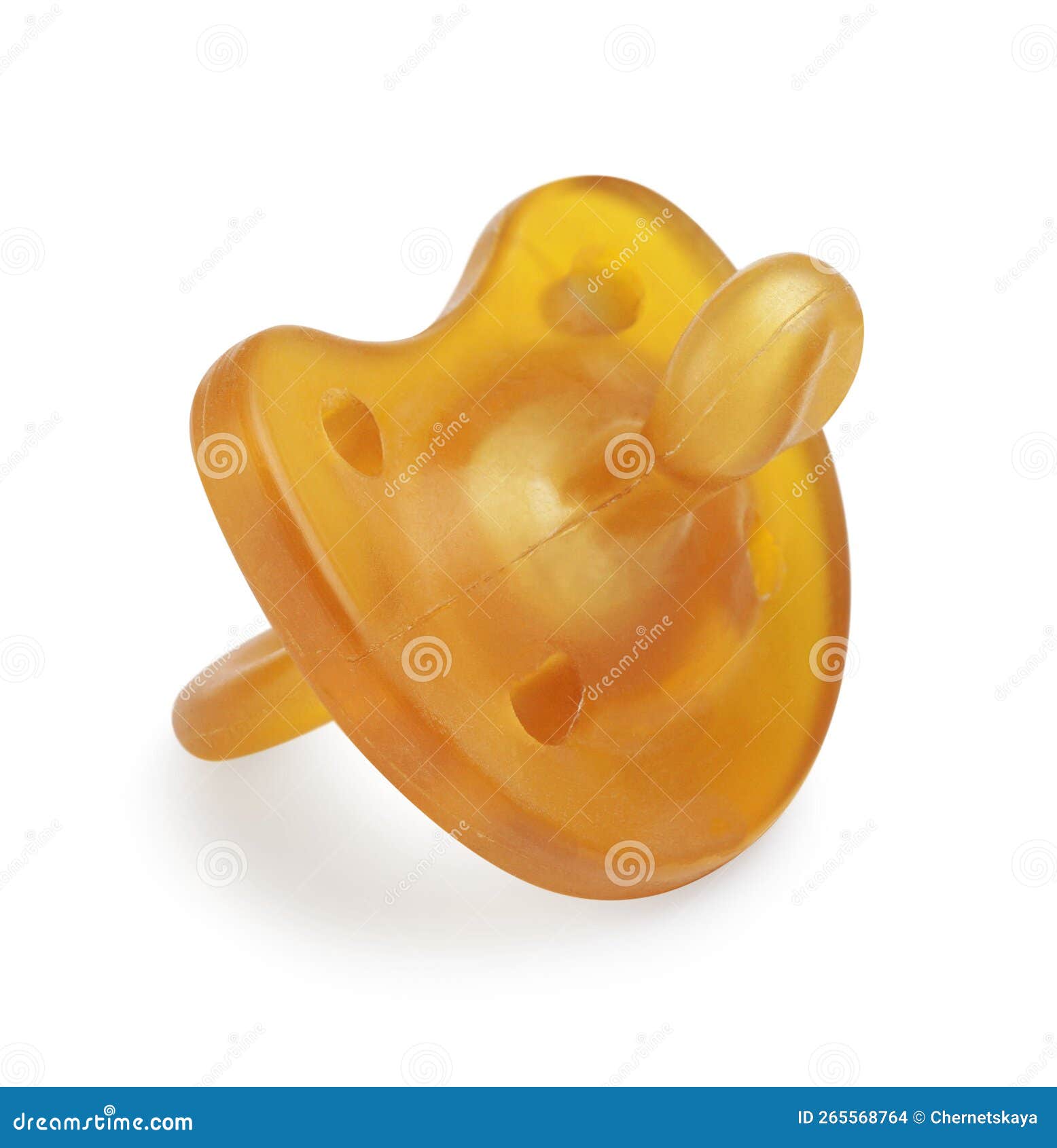 One Rubber Baby Pacifier Isolated on White Stock Photo - Image of cute ...