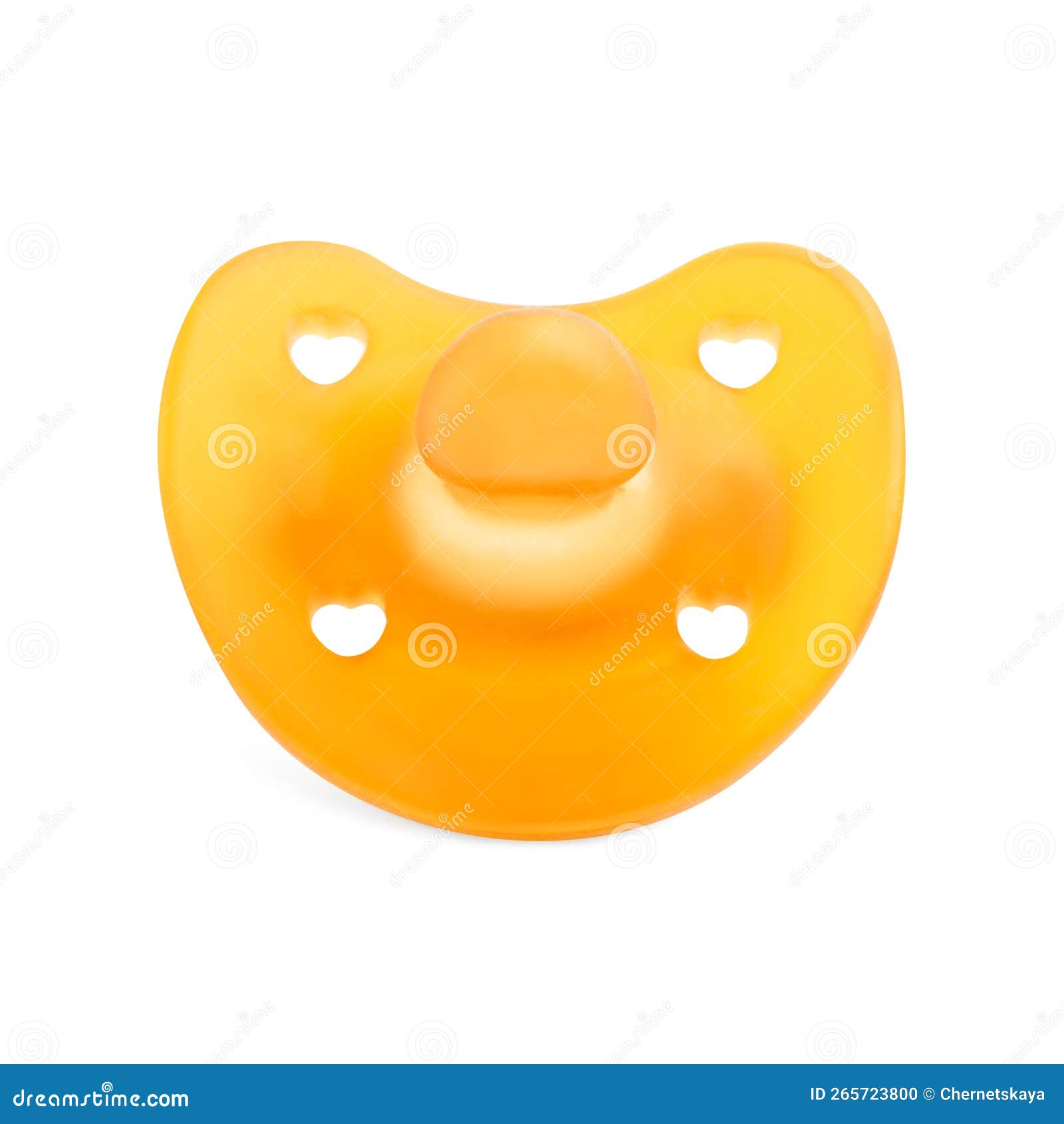 One Rubber Baby Pacifier Isolated on White Stock Photo - Image of ...