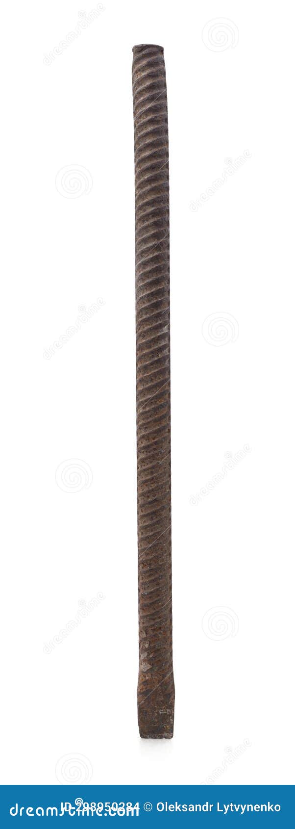 One rusty rebar stock photo. Image of industrial, strength - 298950284
