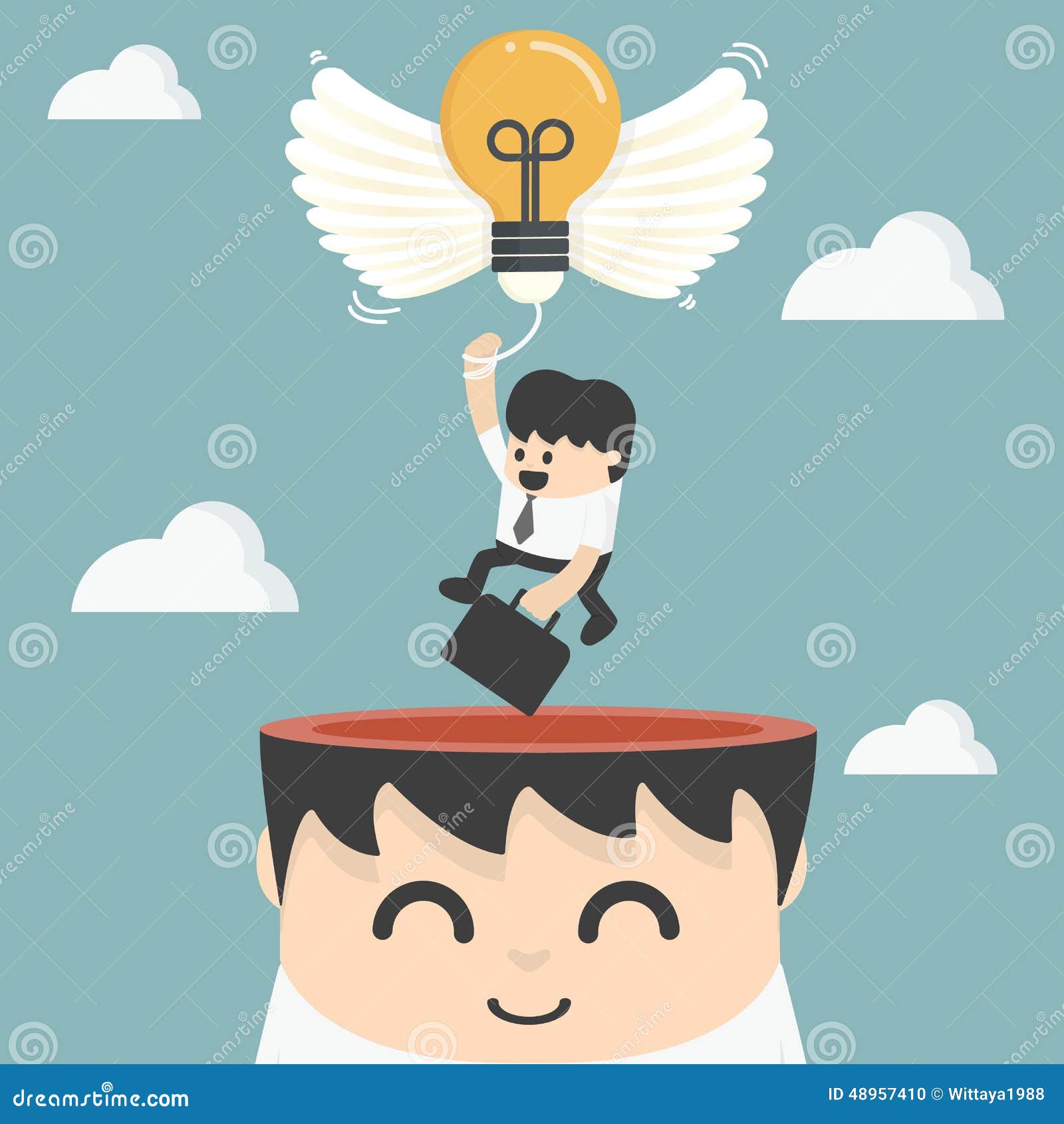 Of one s own stock vector. Illustration of face, leadership - 48957410