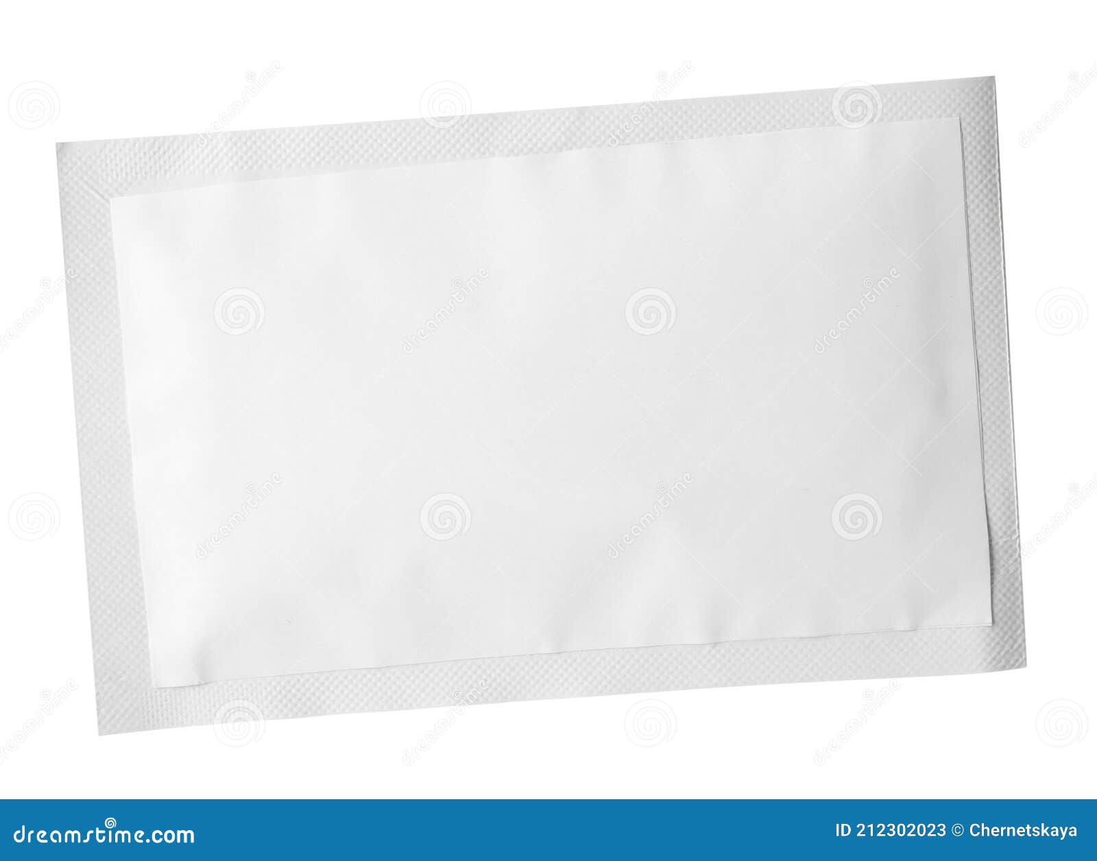 One Sachet Isolated on White. Single Use Package Stock Image - Image of ...