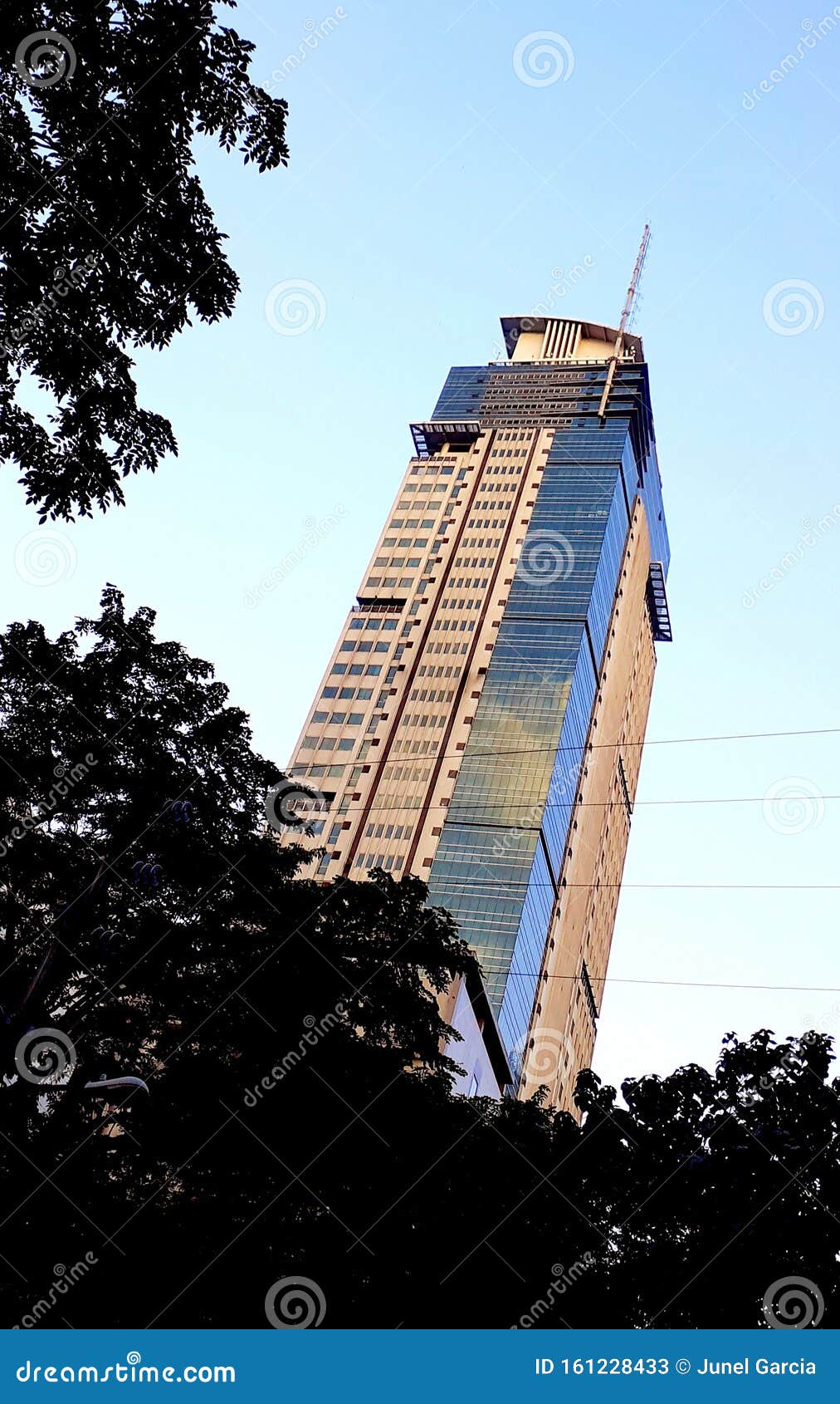 Vertical View of One San Miguel Building, Ortigas, Philippines Stock ...