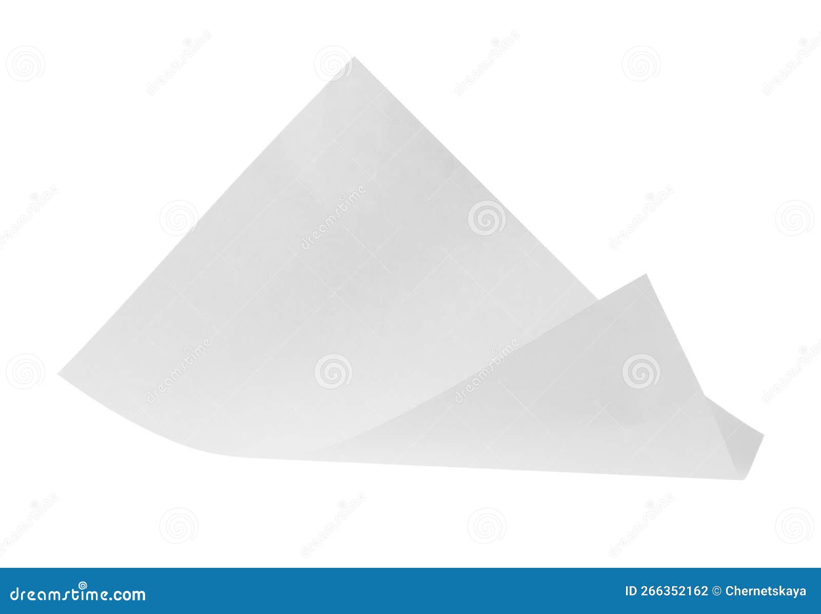One Sheet of Paper Isolated on White Stock Photo - Image of page ...