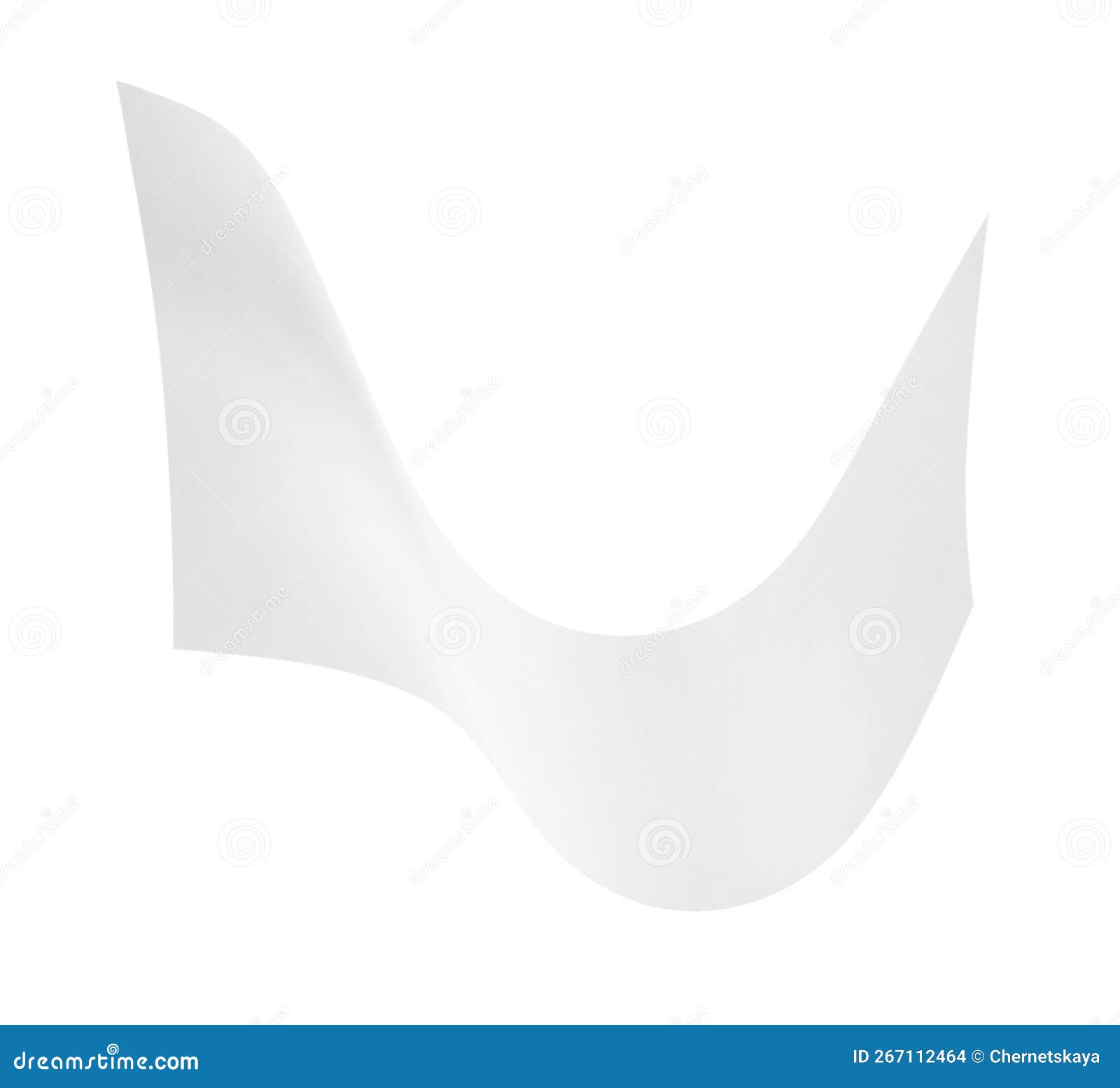 One Sheet of Paper Isolated on White Stock Photo - Image of movement ...