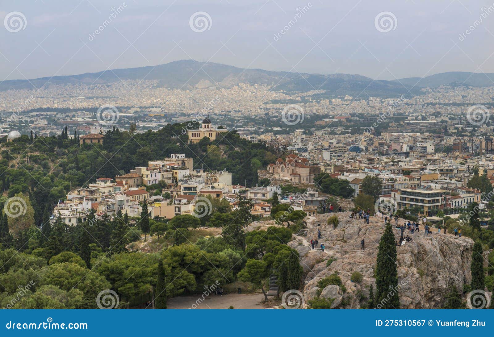 One Side on the Acropolis in Athens Stock Image - Image of city ...