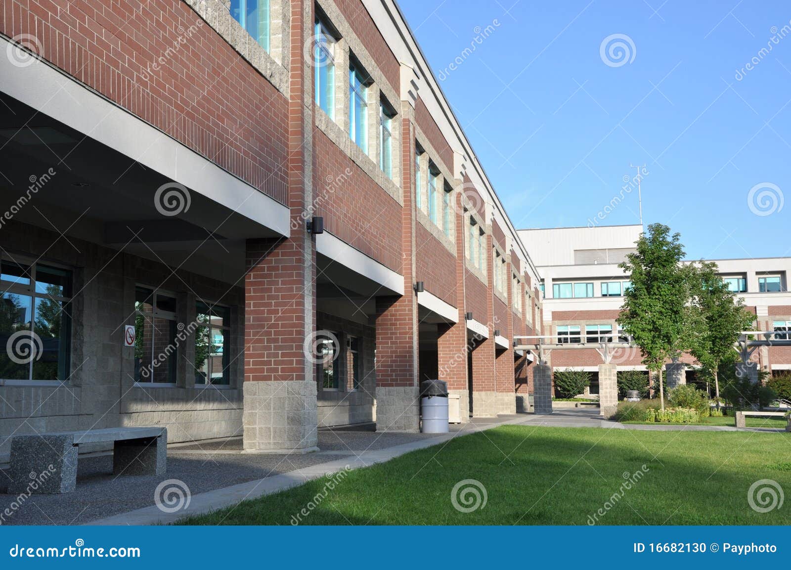One side of building stock photo. Image of estate, canada - 16682130
