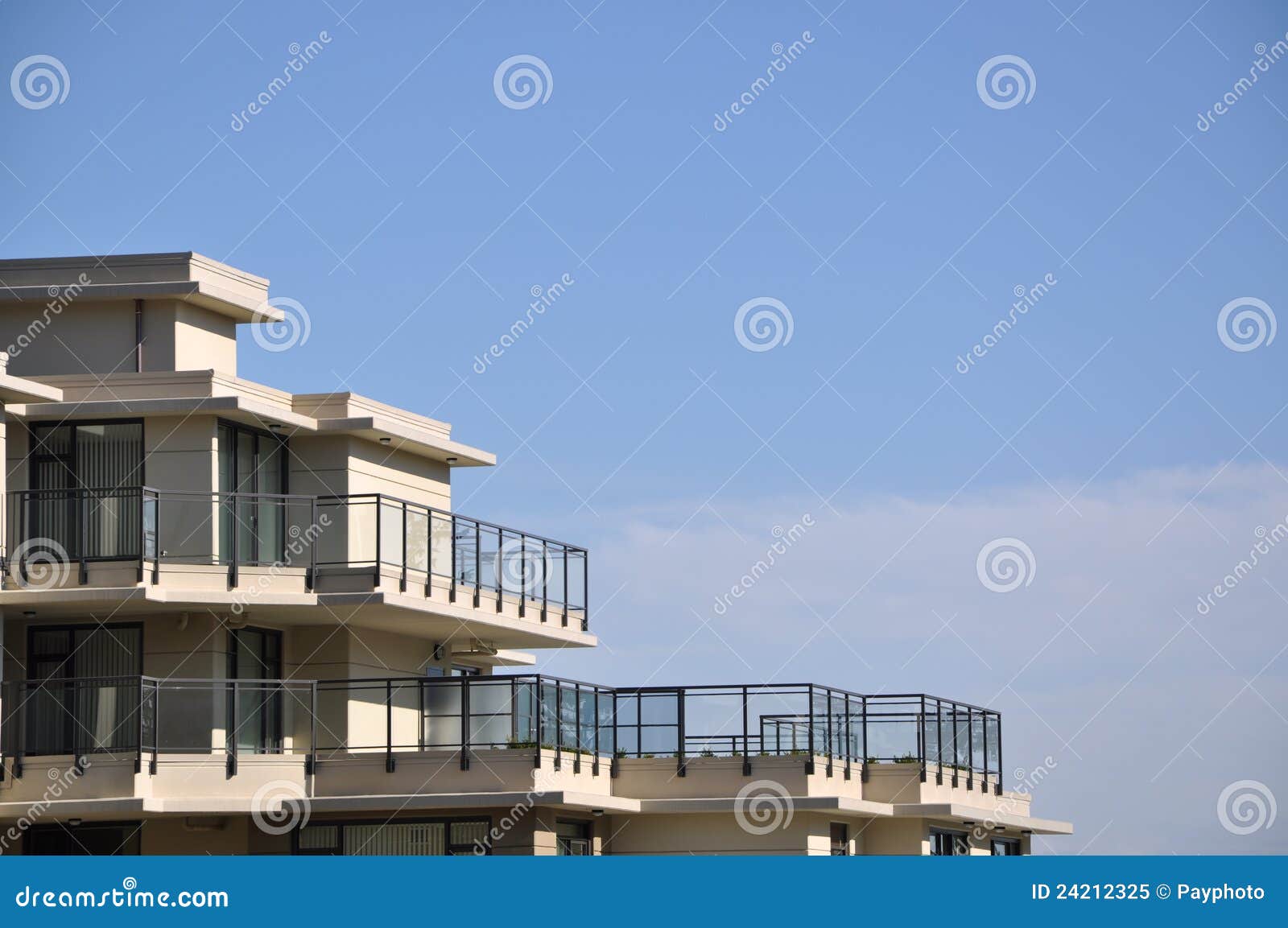 One side of building stock image. Image of business, build - 24212325