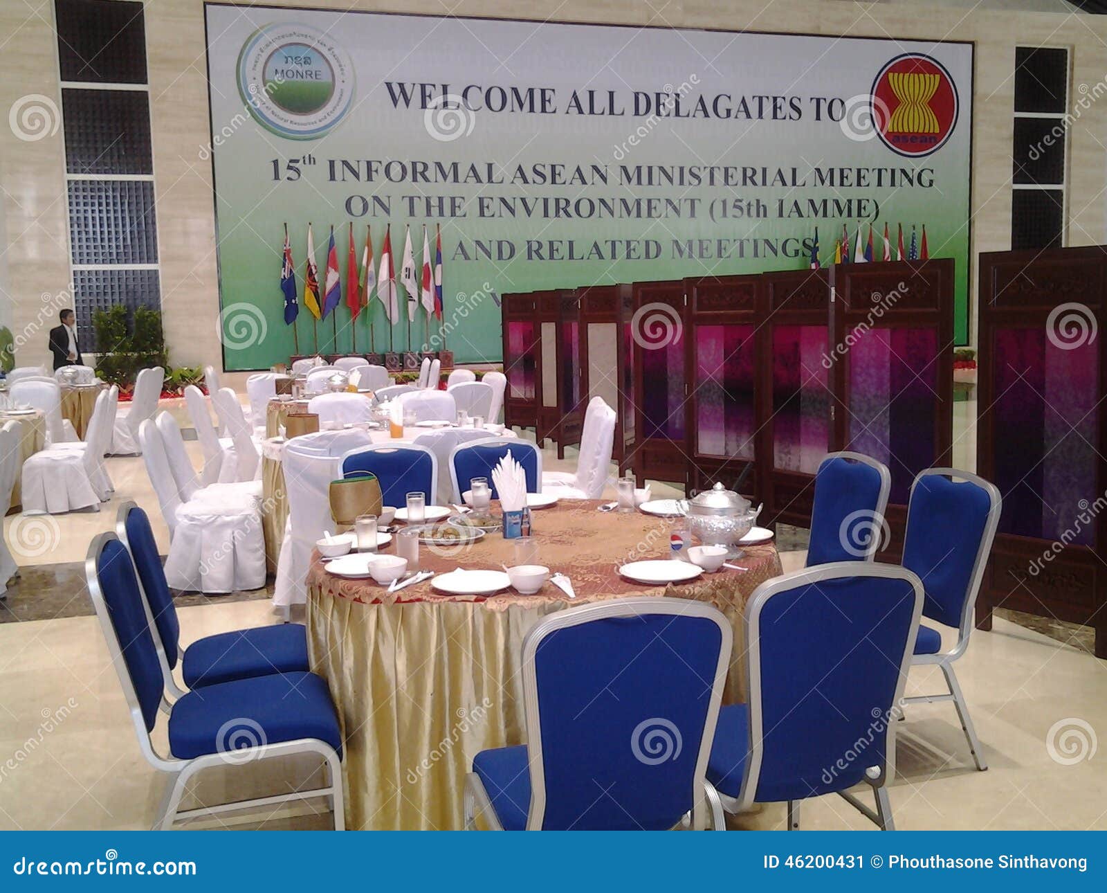 One side of meeting room editorial photo. Image of eating - 46200431