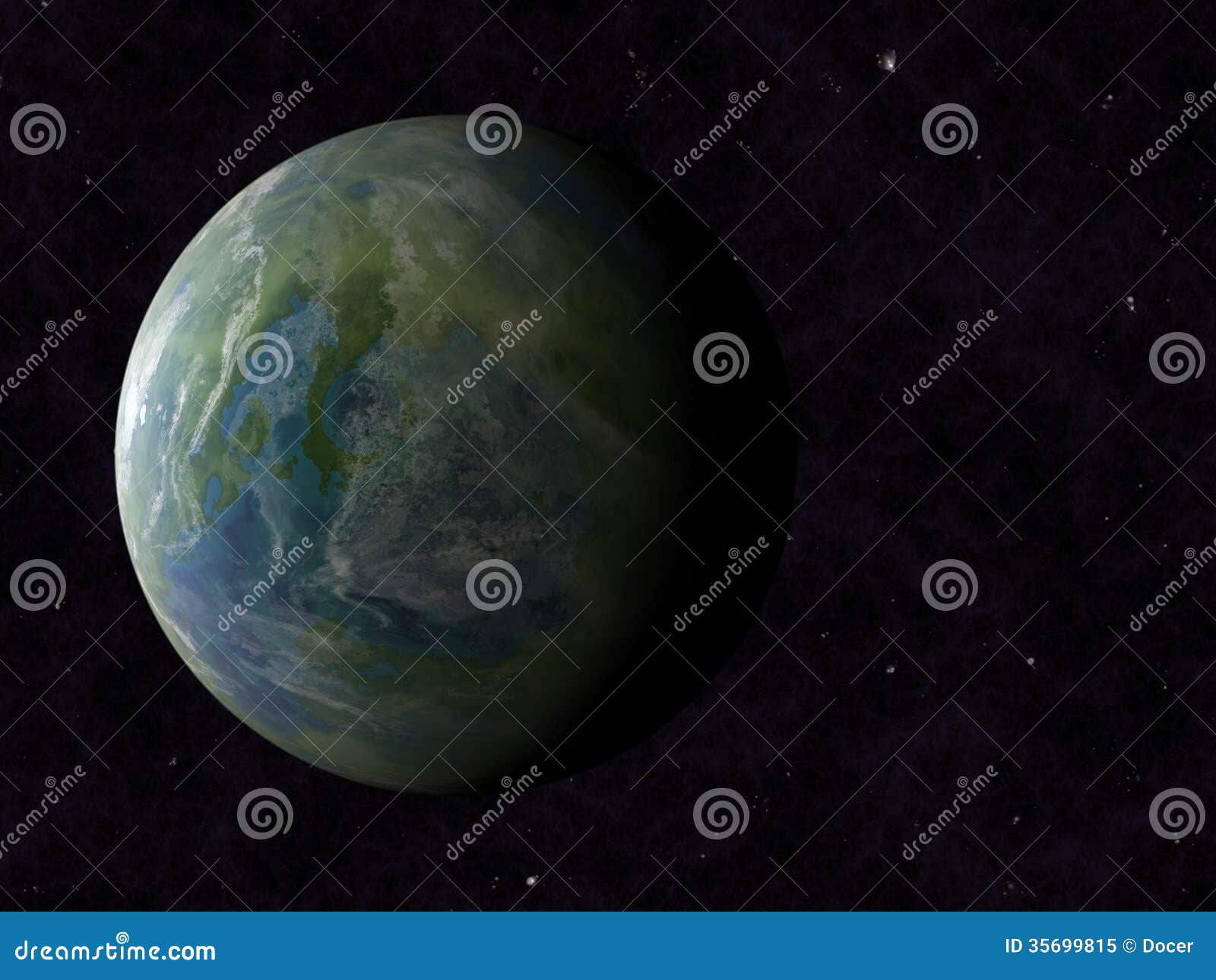 One Side Shadow of Earth Planet. Cosmos Sky Backgrounds Stock ...
