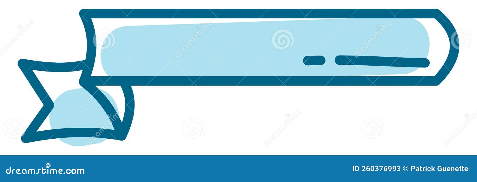 One Sided Blue Banner, Icon Stock Vector - Illustration of geometric ...