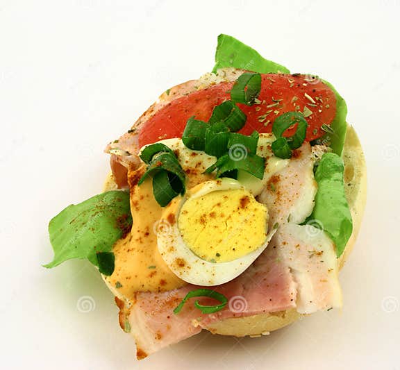 One sided sandwich stock image. Image of green, bacon - 1148963