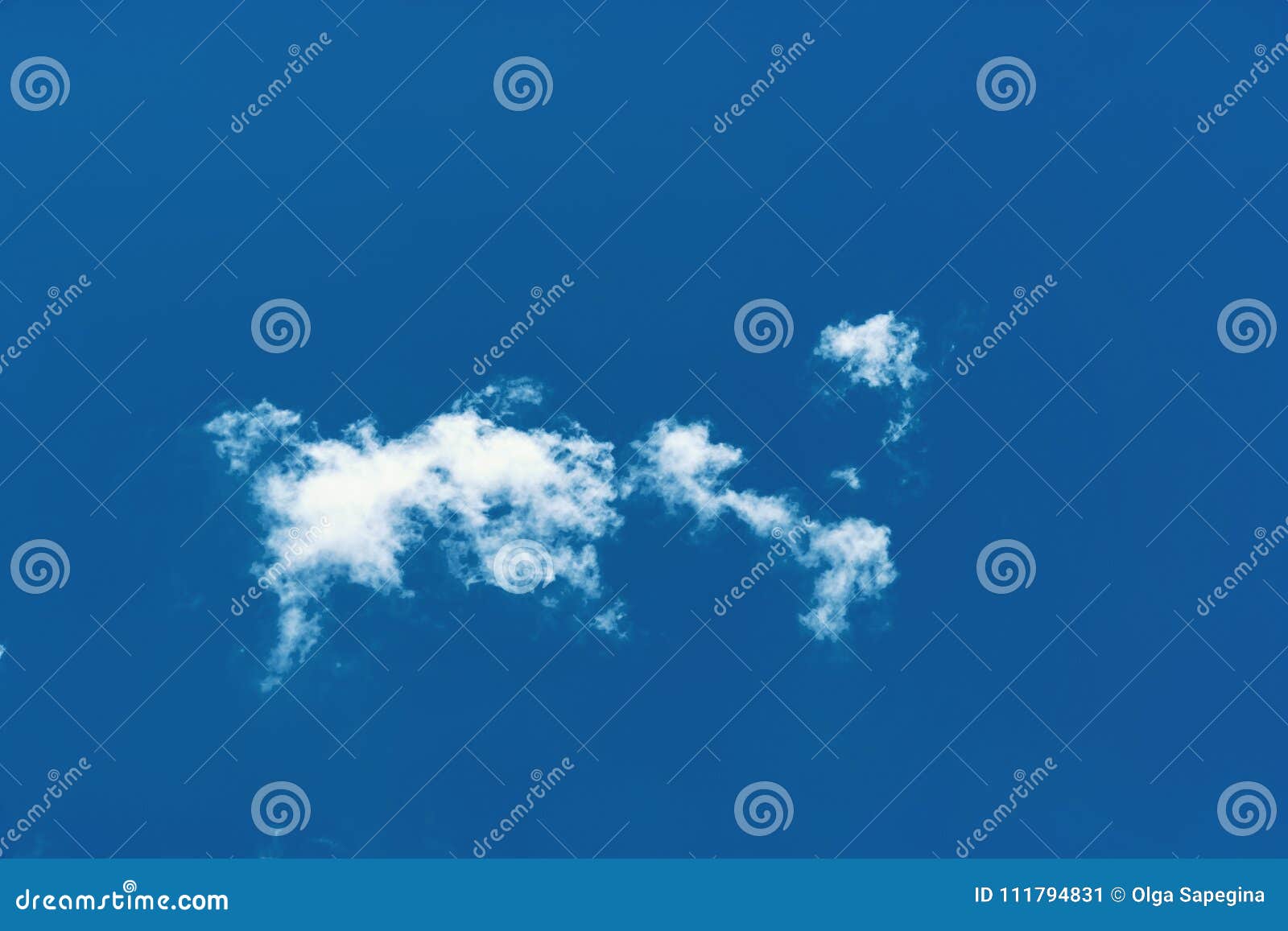 One simple cloud stock image. Image of beautiful, natural - 111794831