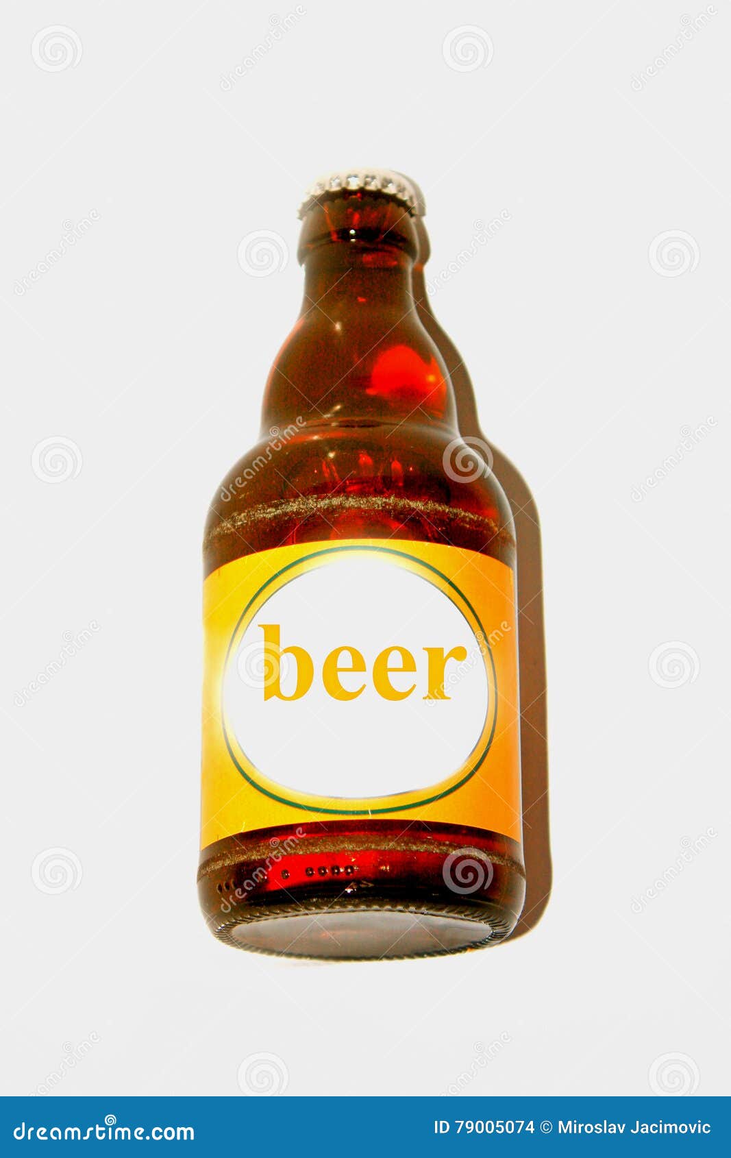 One single Beer bottle stock photo. Image of beer, brew - 79005074
