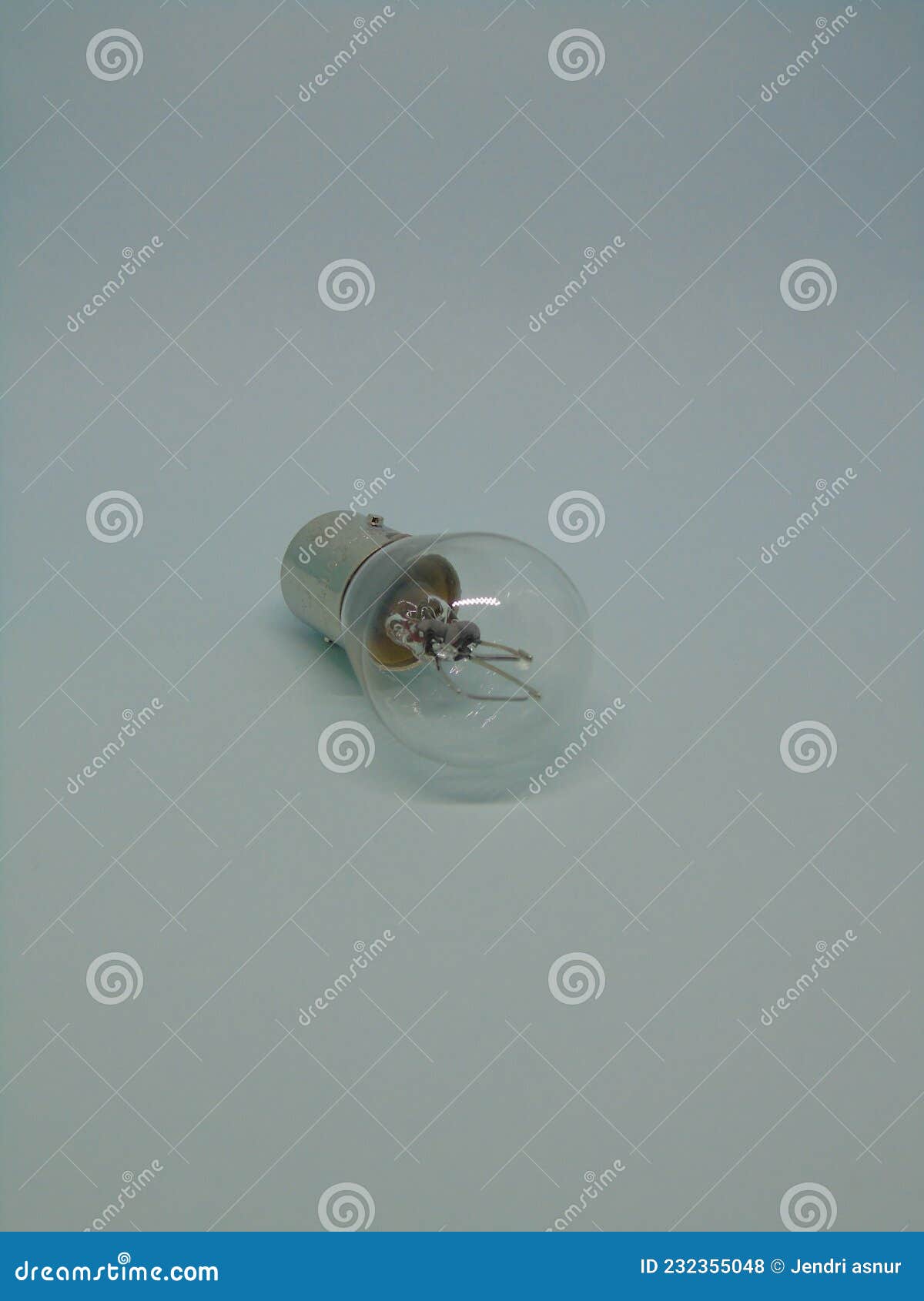 One Single Bulb with White Backgrounds Stock Photo - Image of white ...