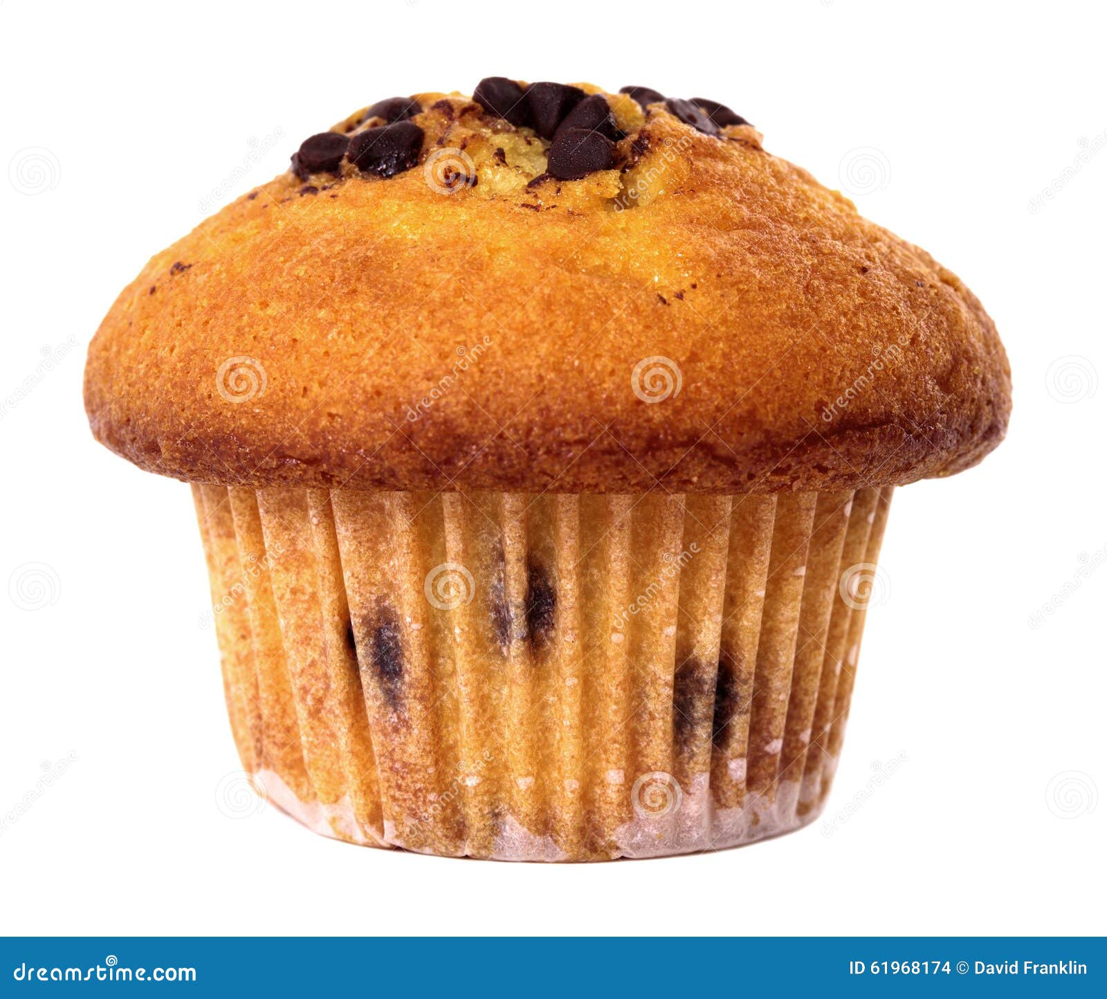 Muffin Isolated From Othes On White Background. Stock Photo ...
