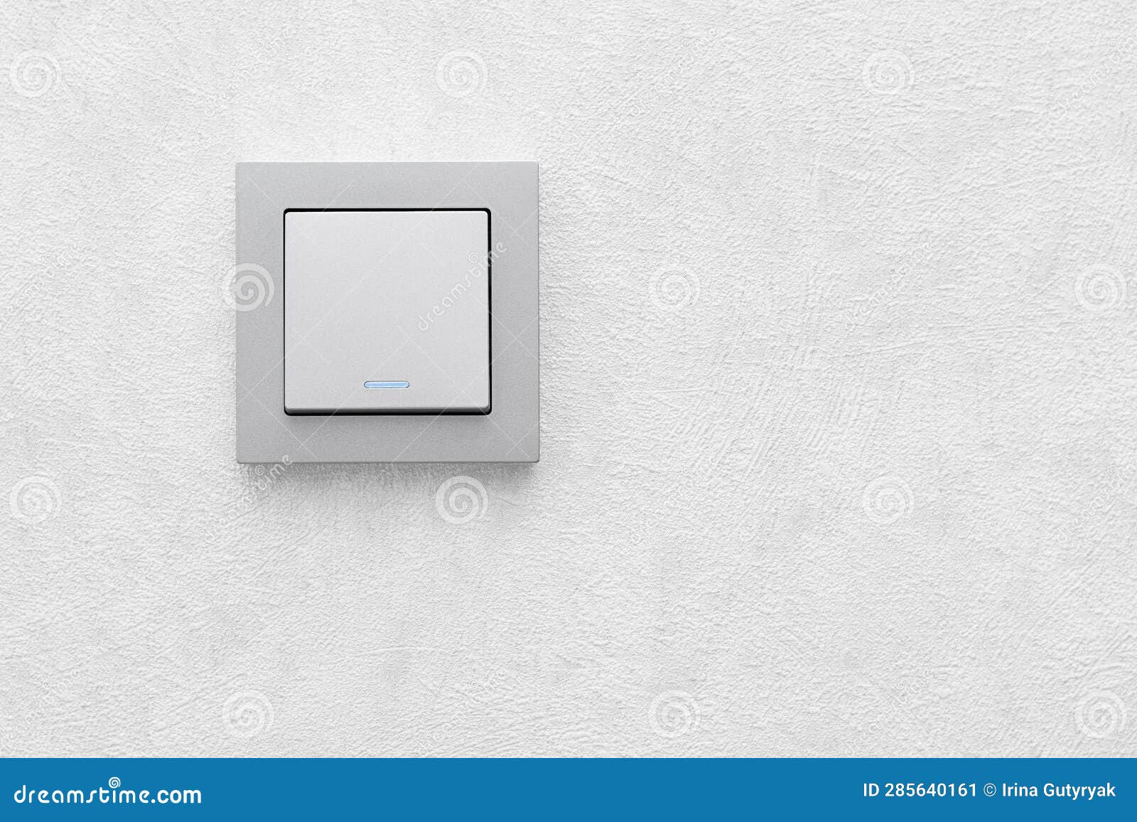 Single-gang switch stock image. Image of expense, grey - 285640161