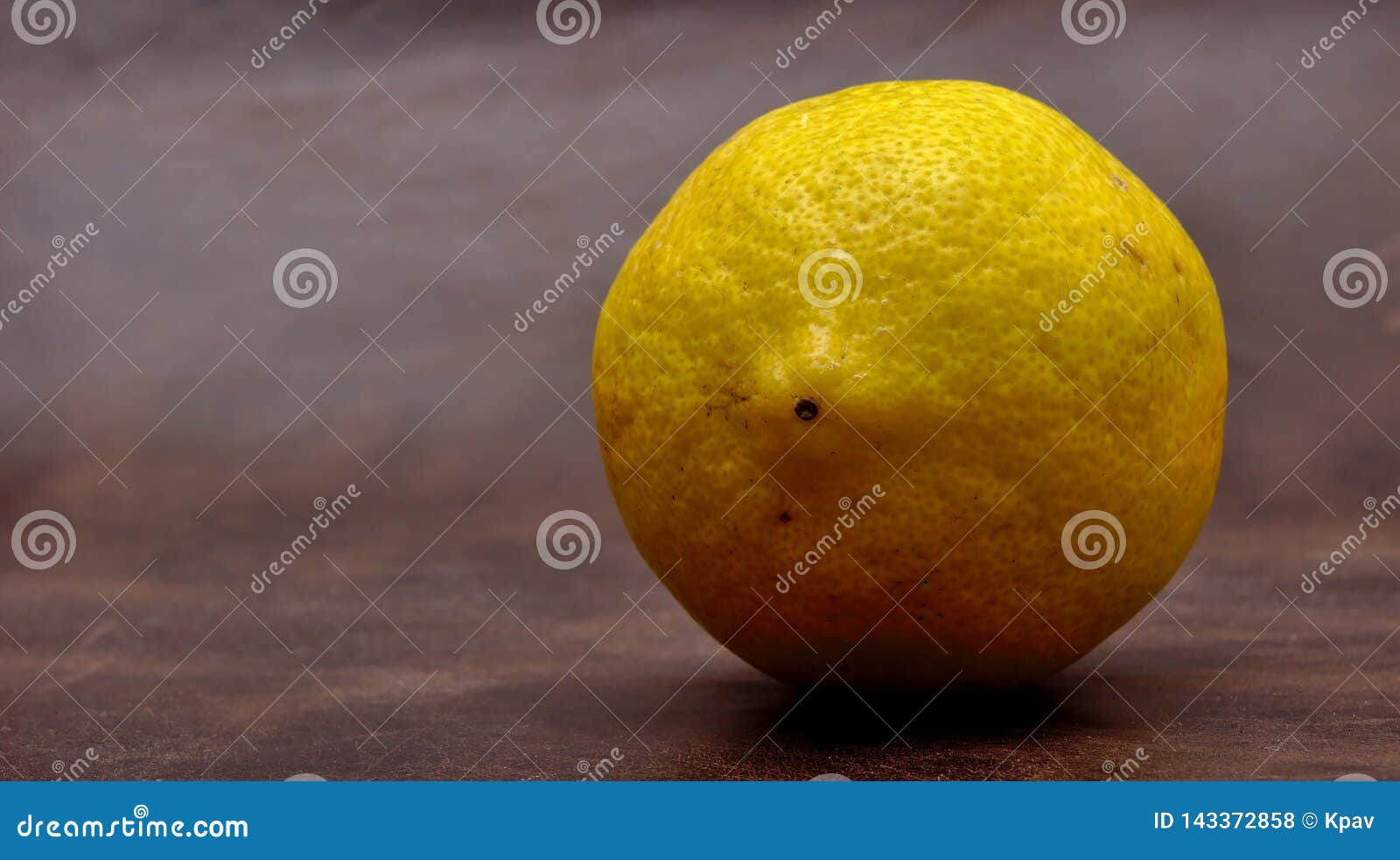 One single lemon . stock photo. Image of fruit, front - 143372858