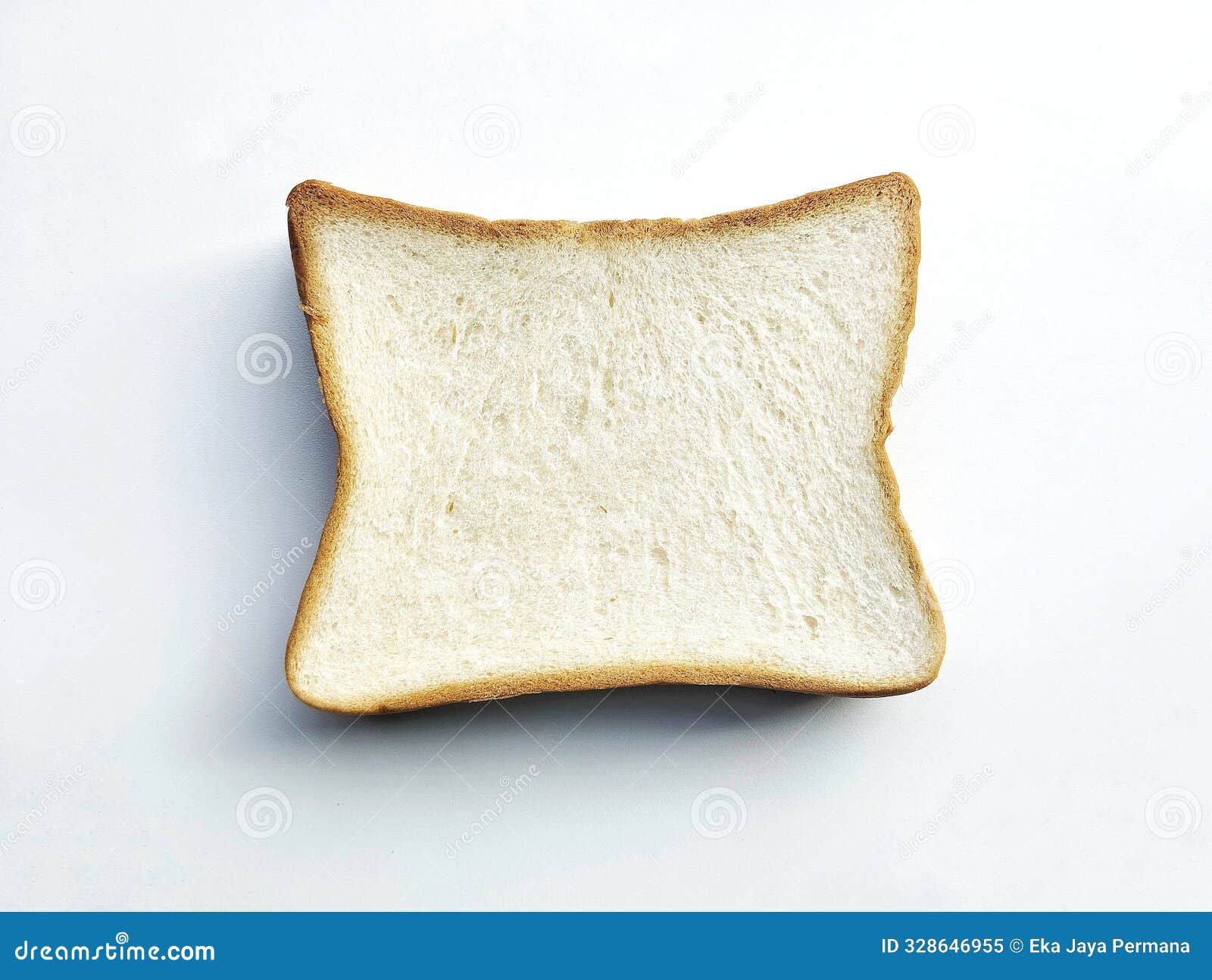 One Slice Bread Texture Isolated on White Background Stock Image ...