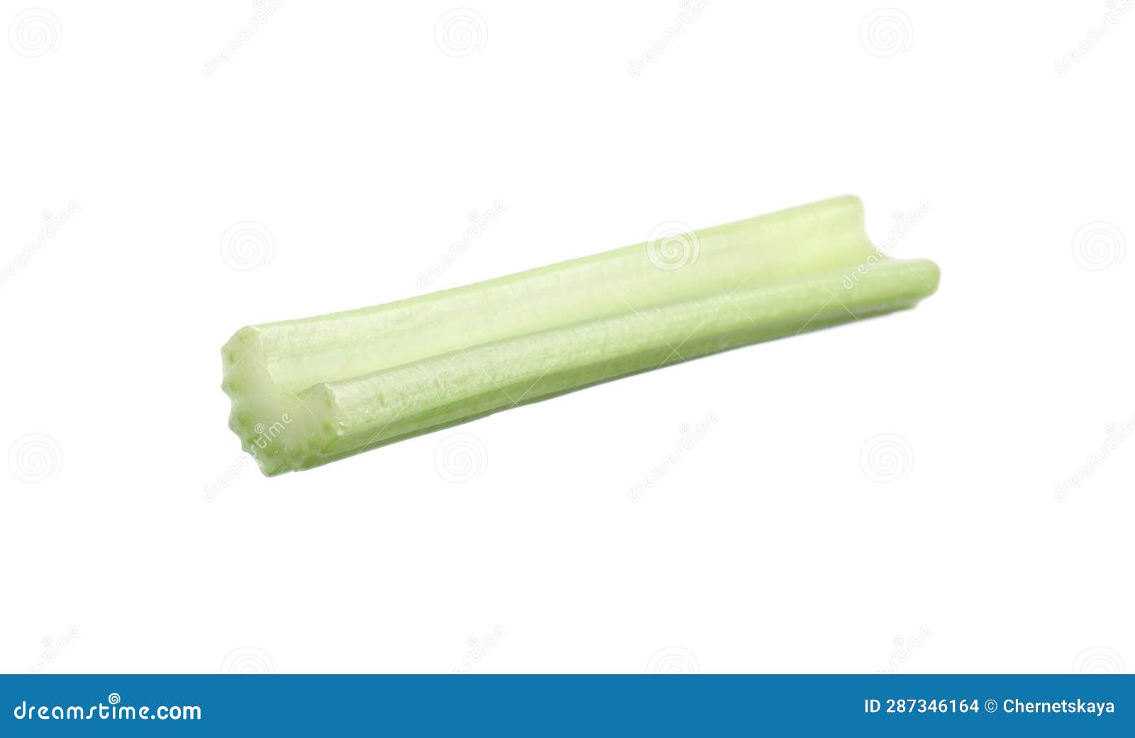 One Slice of Fresh Celery Stalk Isolated on White Stock Photo - Image of slice, celery: 287346164