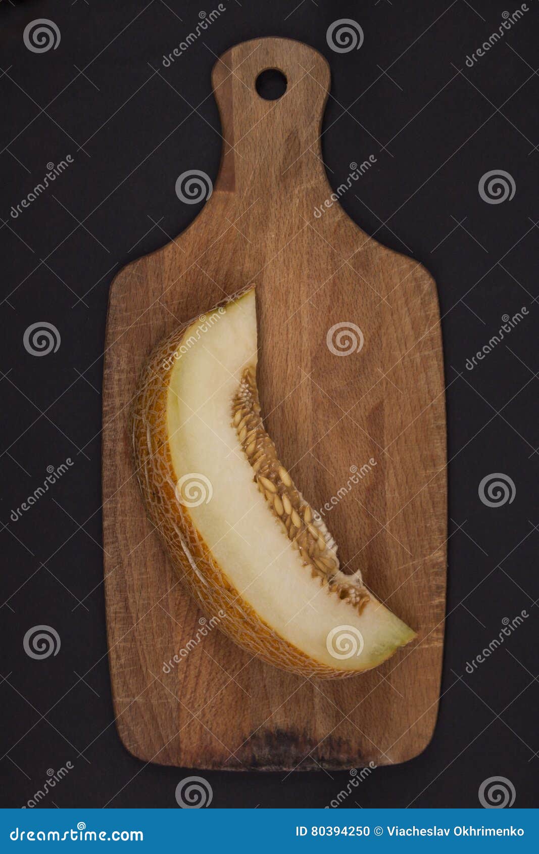 One slice of melon stock photo. Image of food, fruit - 80394250