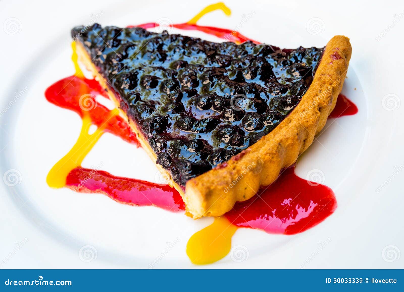 One slice of pie dessert stock image. Image of nutrition - 30033339