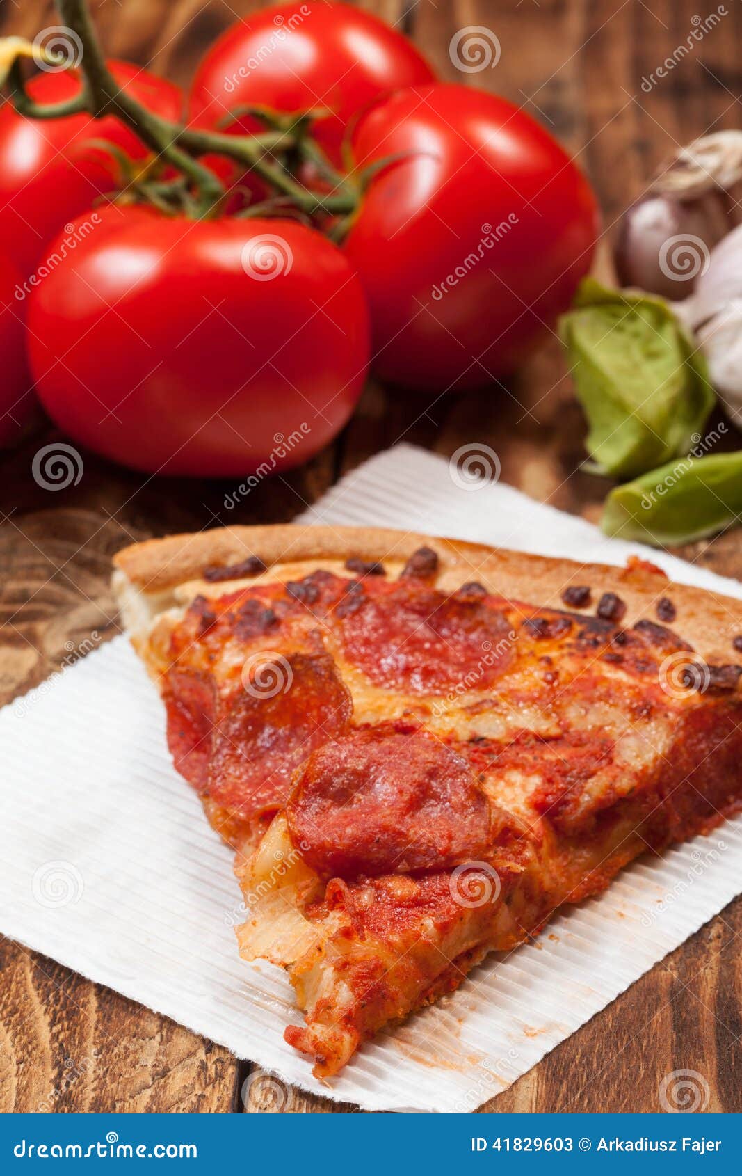 One slice of pizza. stock image. Image of sliced, gourmet - 41829603