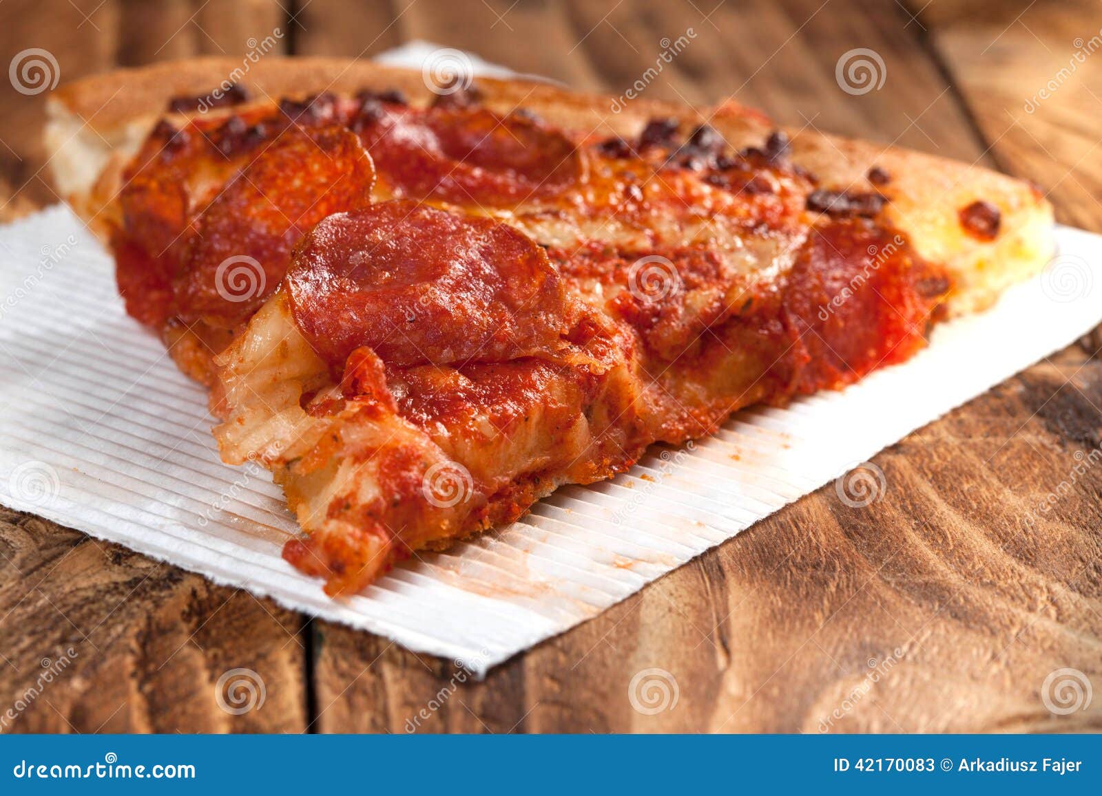 One slice of pizza. stock image. Image of dinner, plate - 42170083