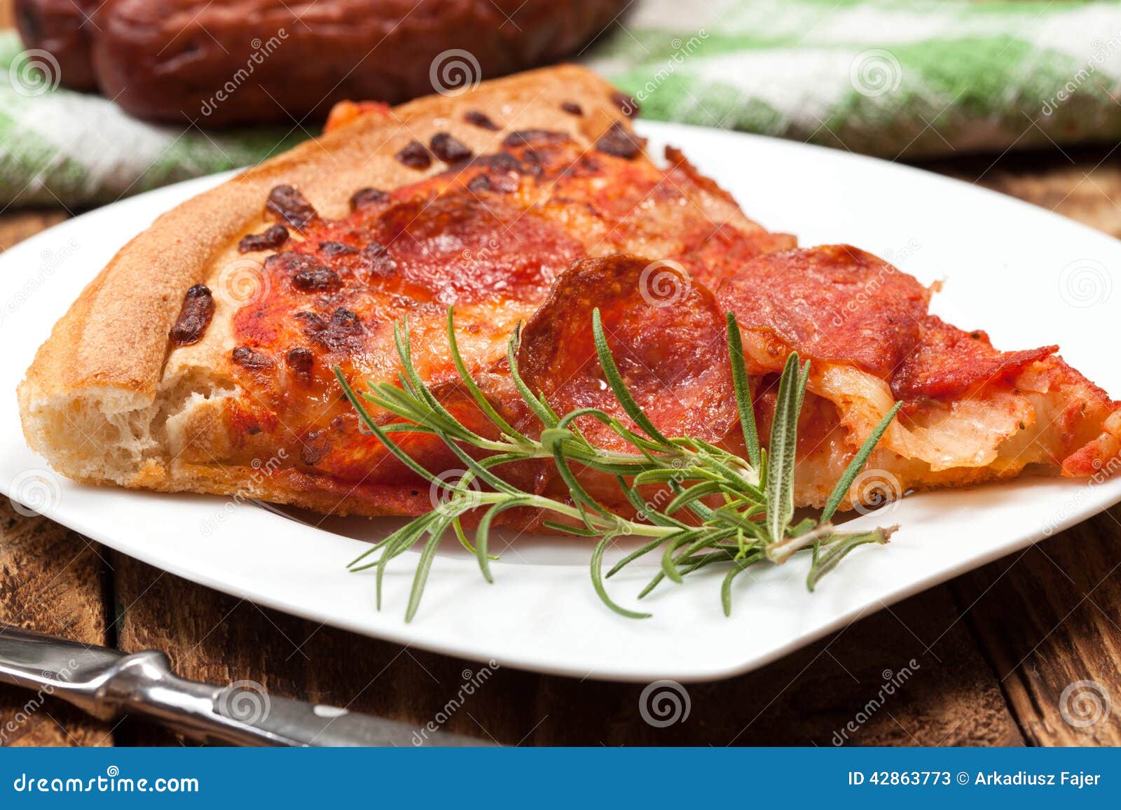 One slice of pizza. stock image. Image of tomato, closeup - 42863773