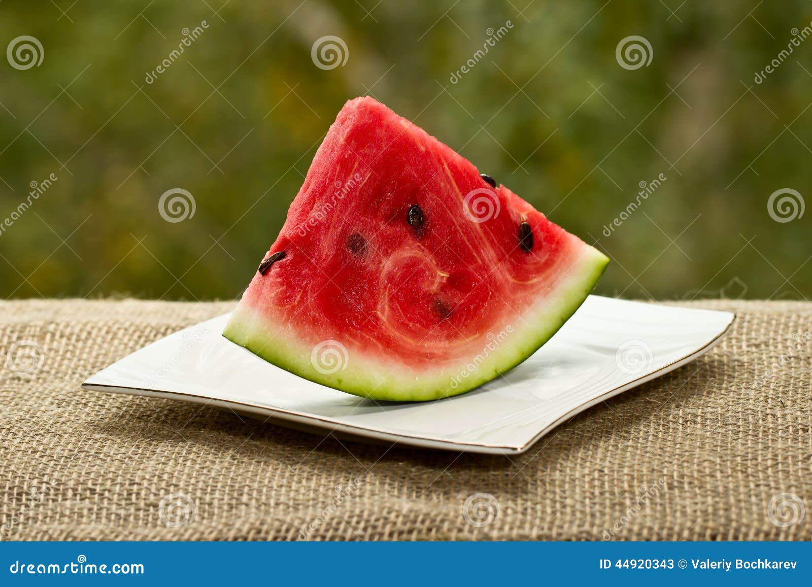 One Slice of Red Watermelon Stock Image - Image of green, eating: 44920343
