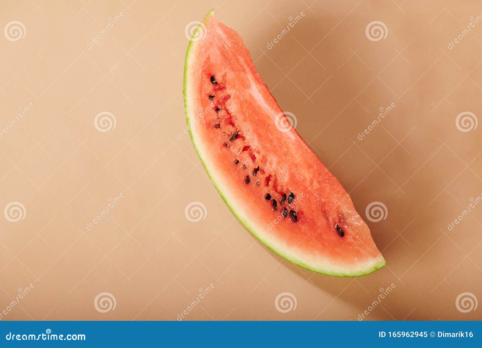One slice of watermelon stock image. Image of sweet - 165962945
