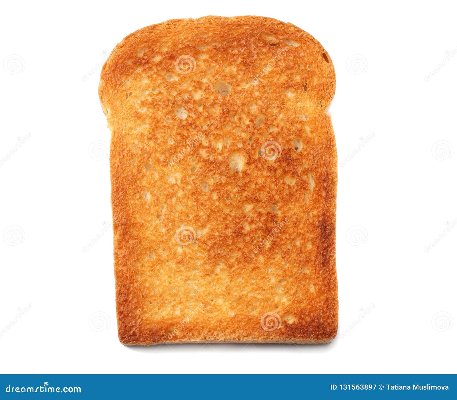 One Sliced Toast Bread on White Background Stock Image - Image of snack ...