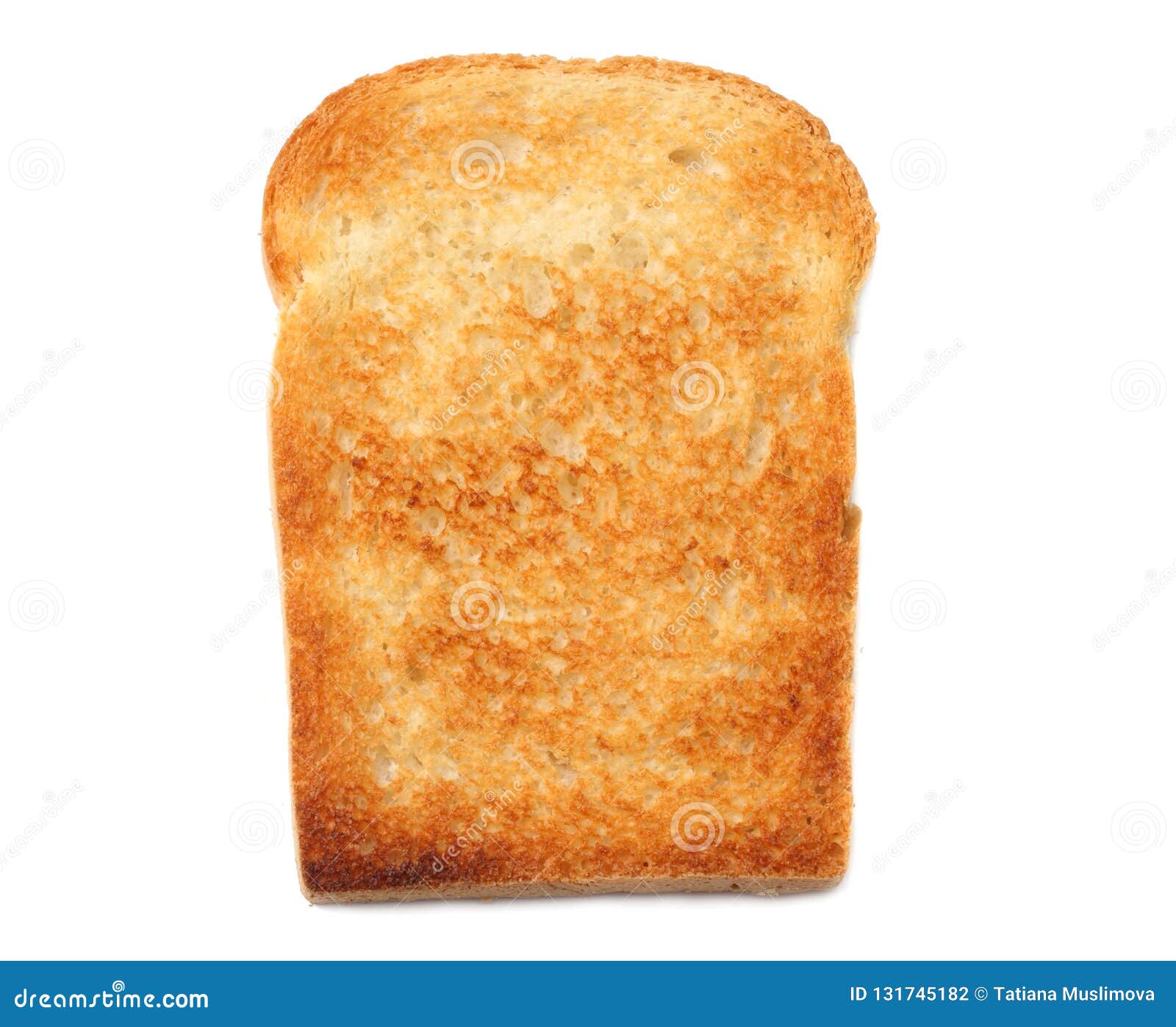 One Sliced Toast Bread Isolated on White Background Stock Photo - Image ...