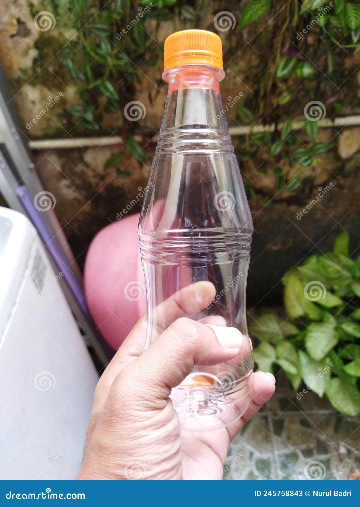 Half A Liter Of White Milk In A Transparent Jug Stock Photography ...