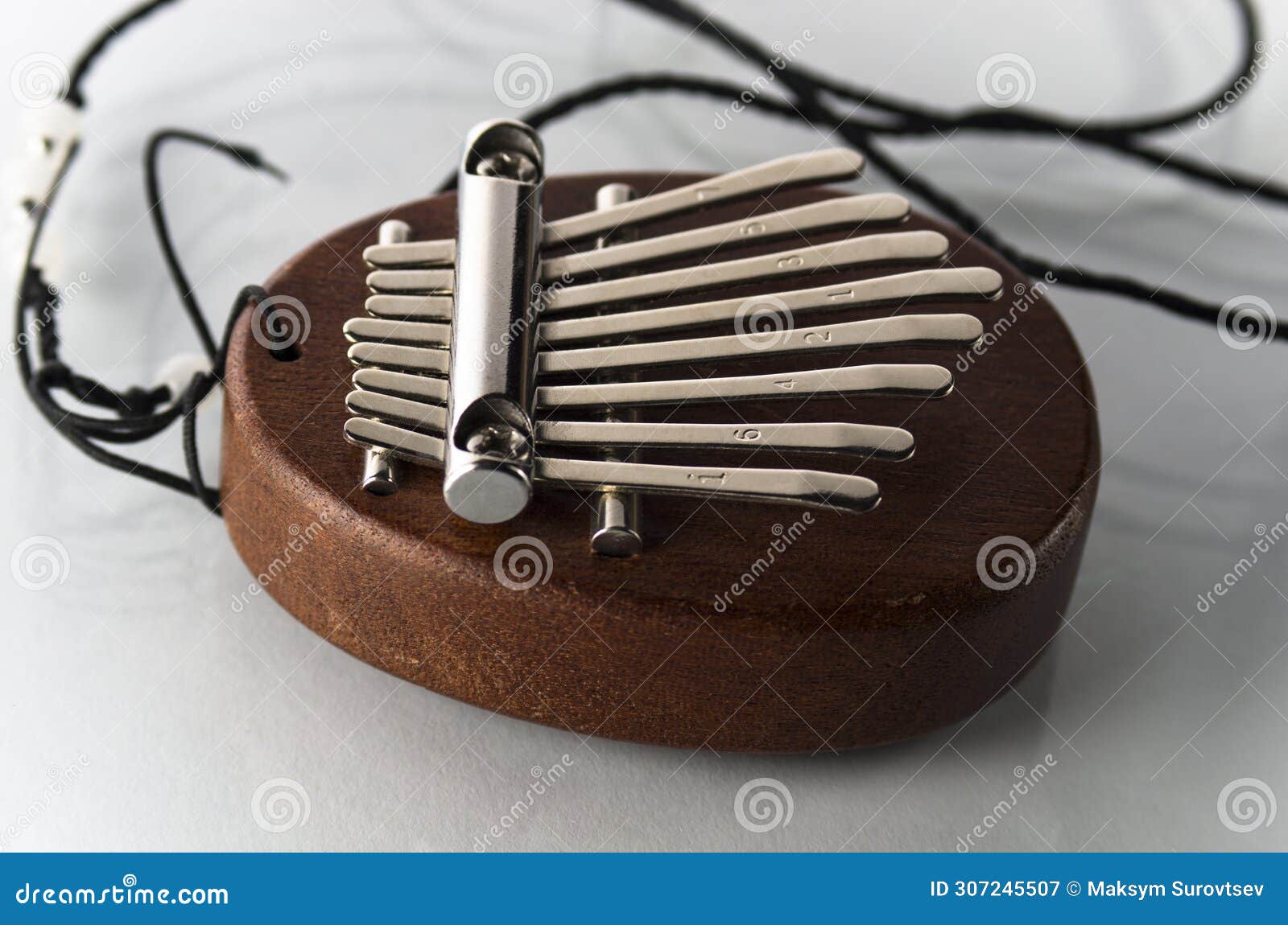 One small kalimba stock image. Image of sound, grain - 307245507