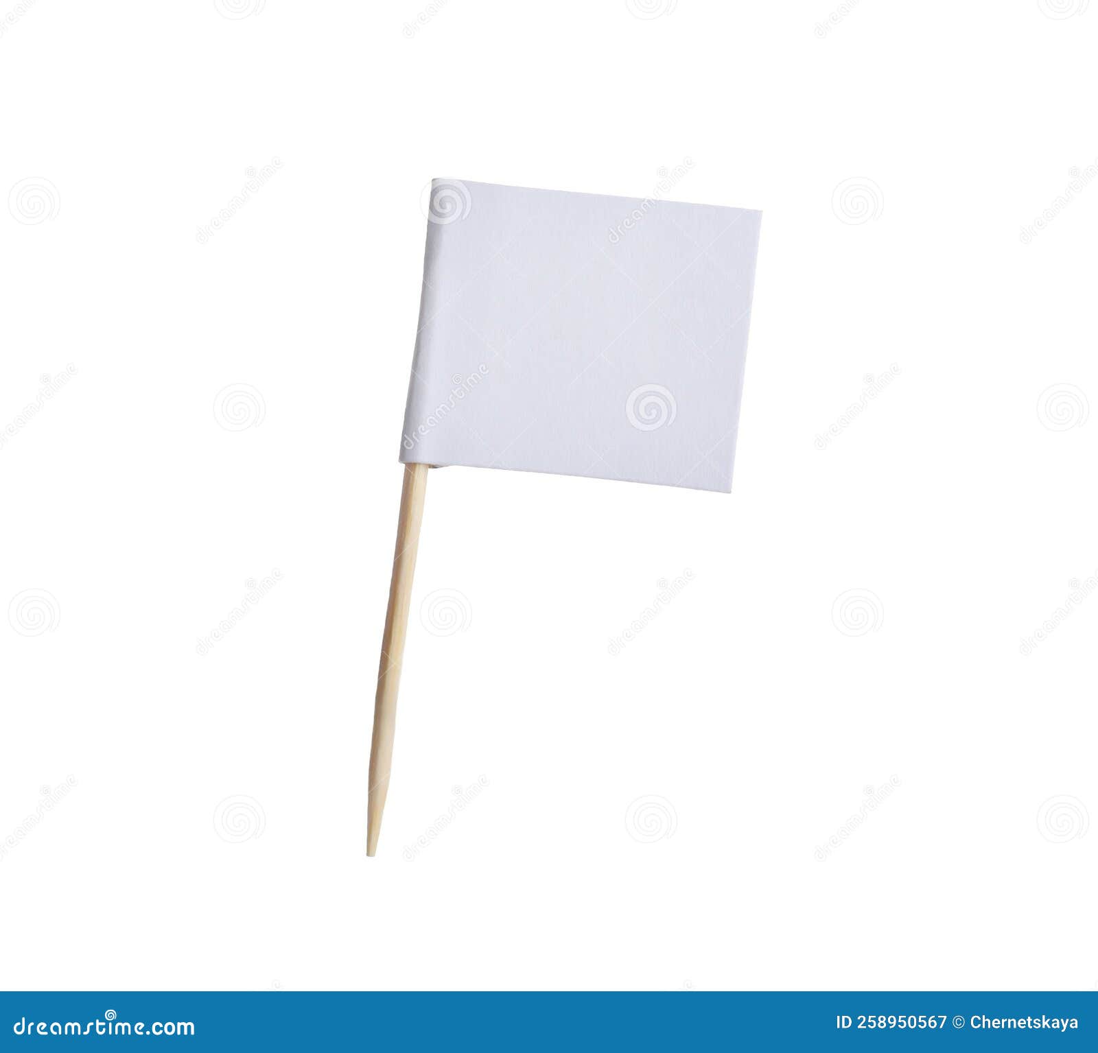 One Small Paper Flag Isolated on White Stock Image - Image of simple ...